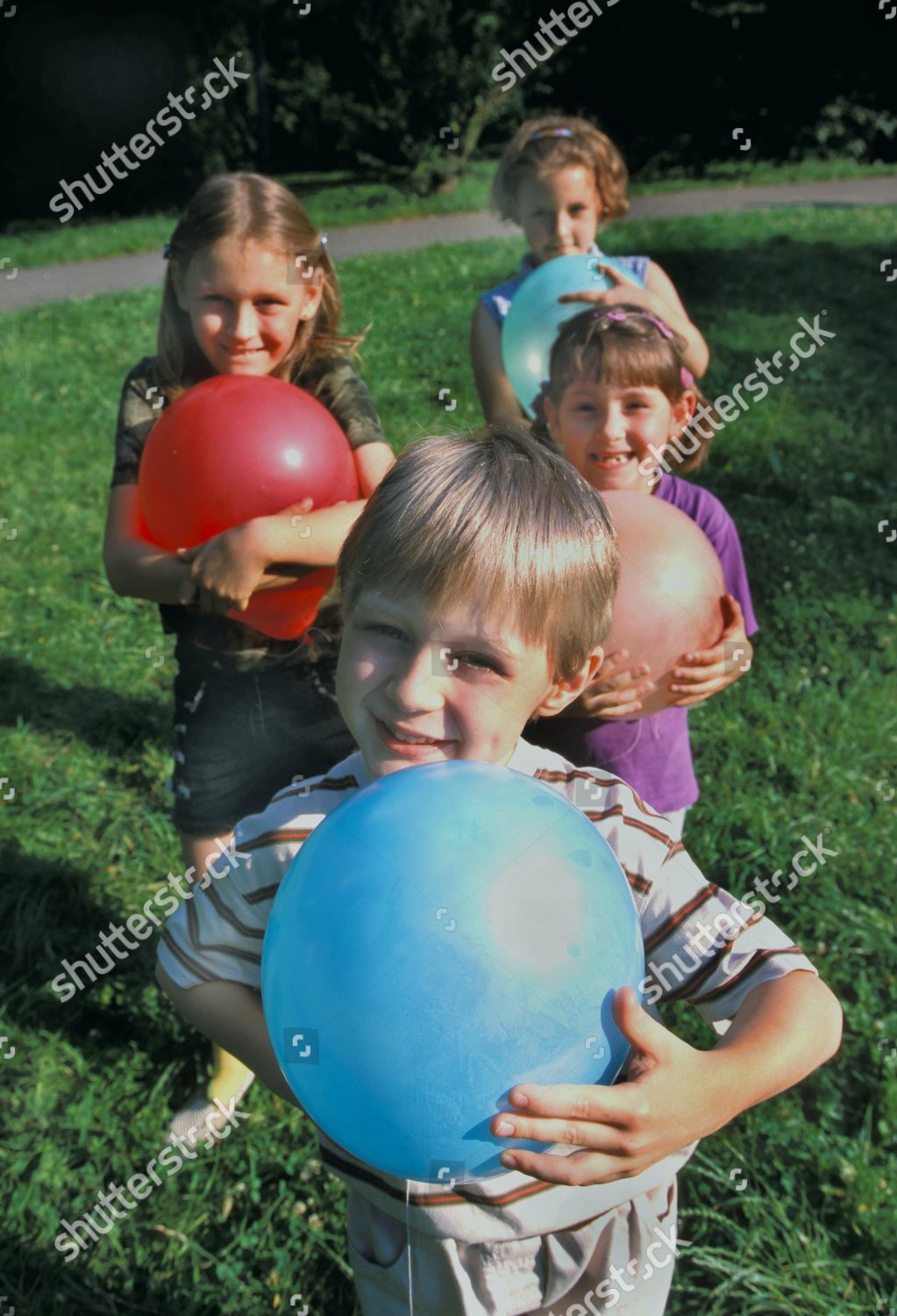 Model Released Children Playing Balls Editorial Stock Photo - Stock ...