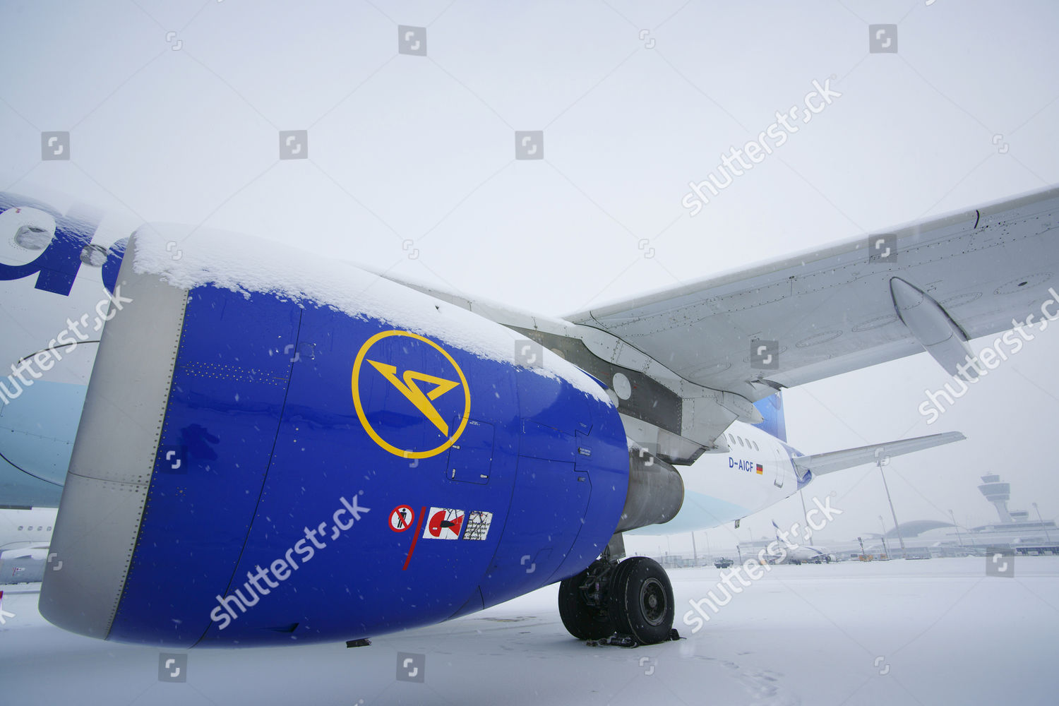 Snow Winter Engine Condor Airbus A320 Editorial Stock Photo - Stock ...