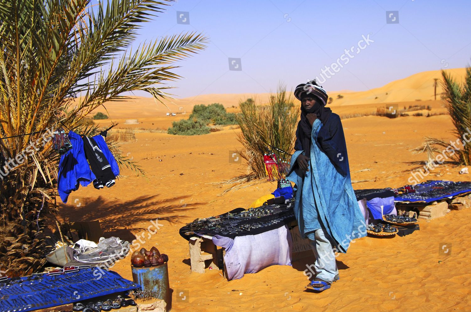 Souvenir Stand Tuareg Nomads Desert Sand Editorial Stock Photo - Stock ...