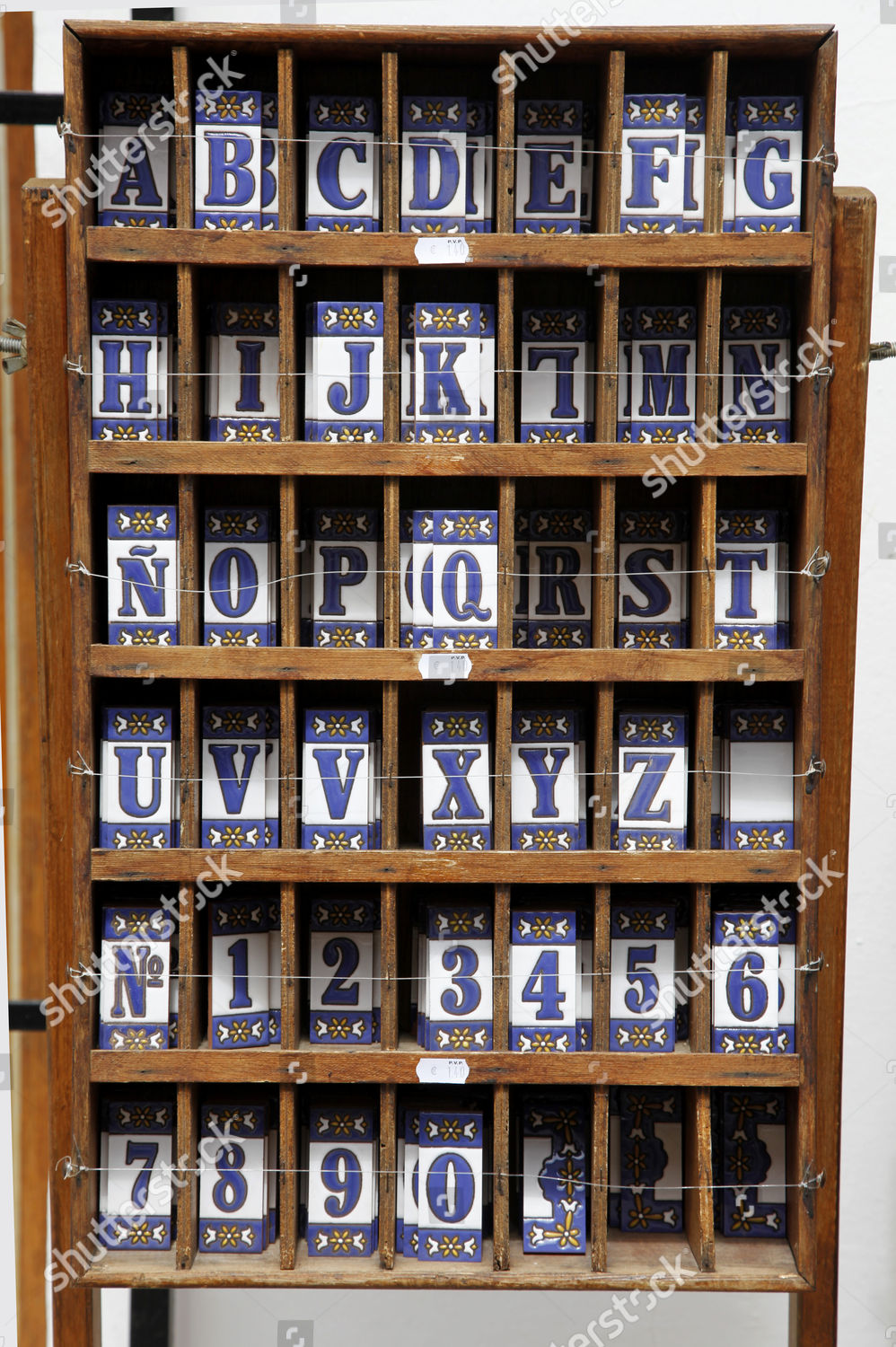 Souvenir Shop Numbers Letters Tiles Home Editorial Stock Photo - Stock ...