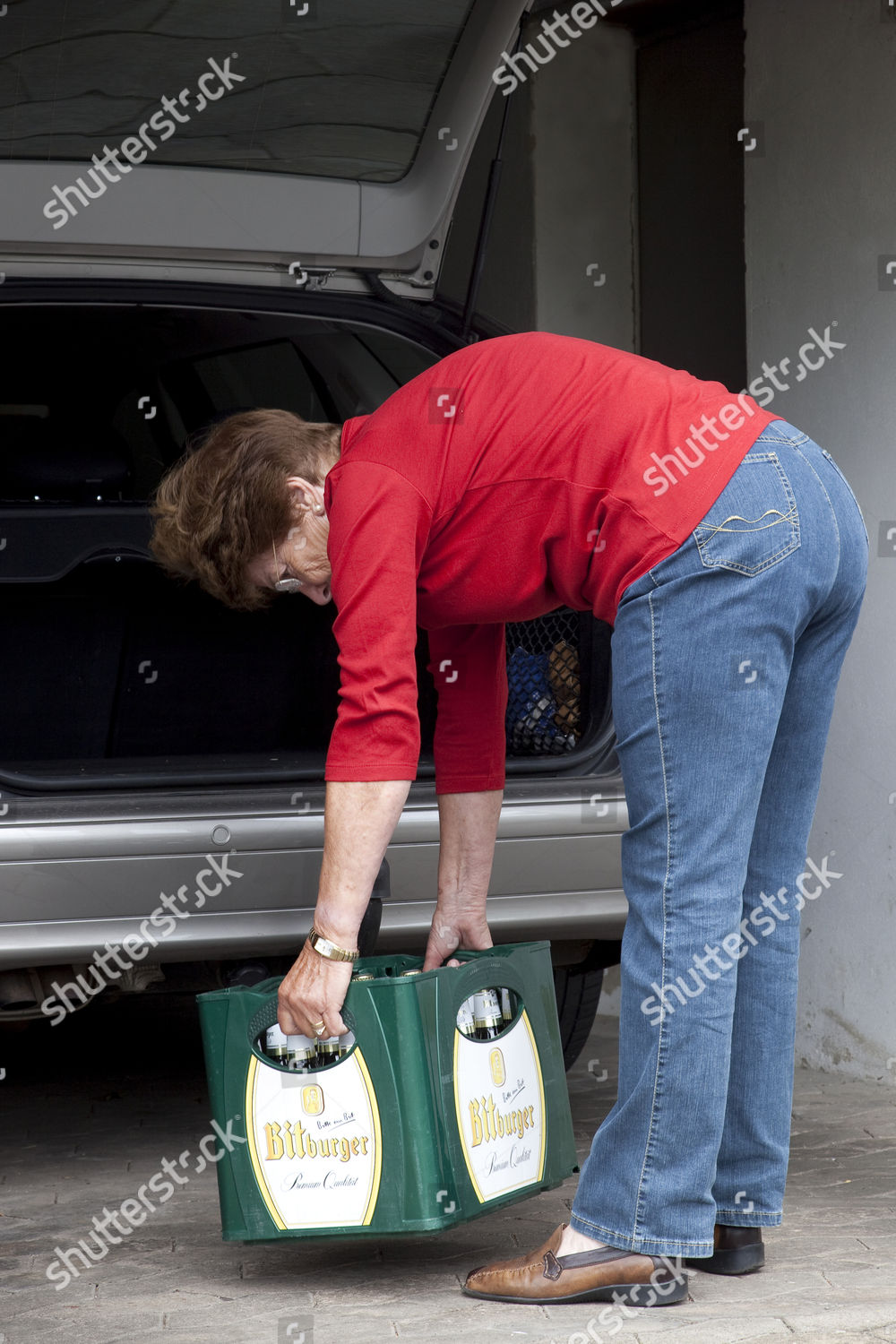 Model Released Older Woman Lifting Beer Editorial Stock Photo - Stock ...