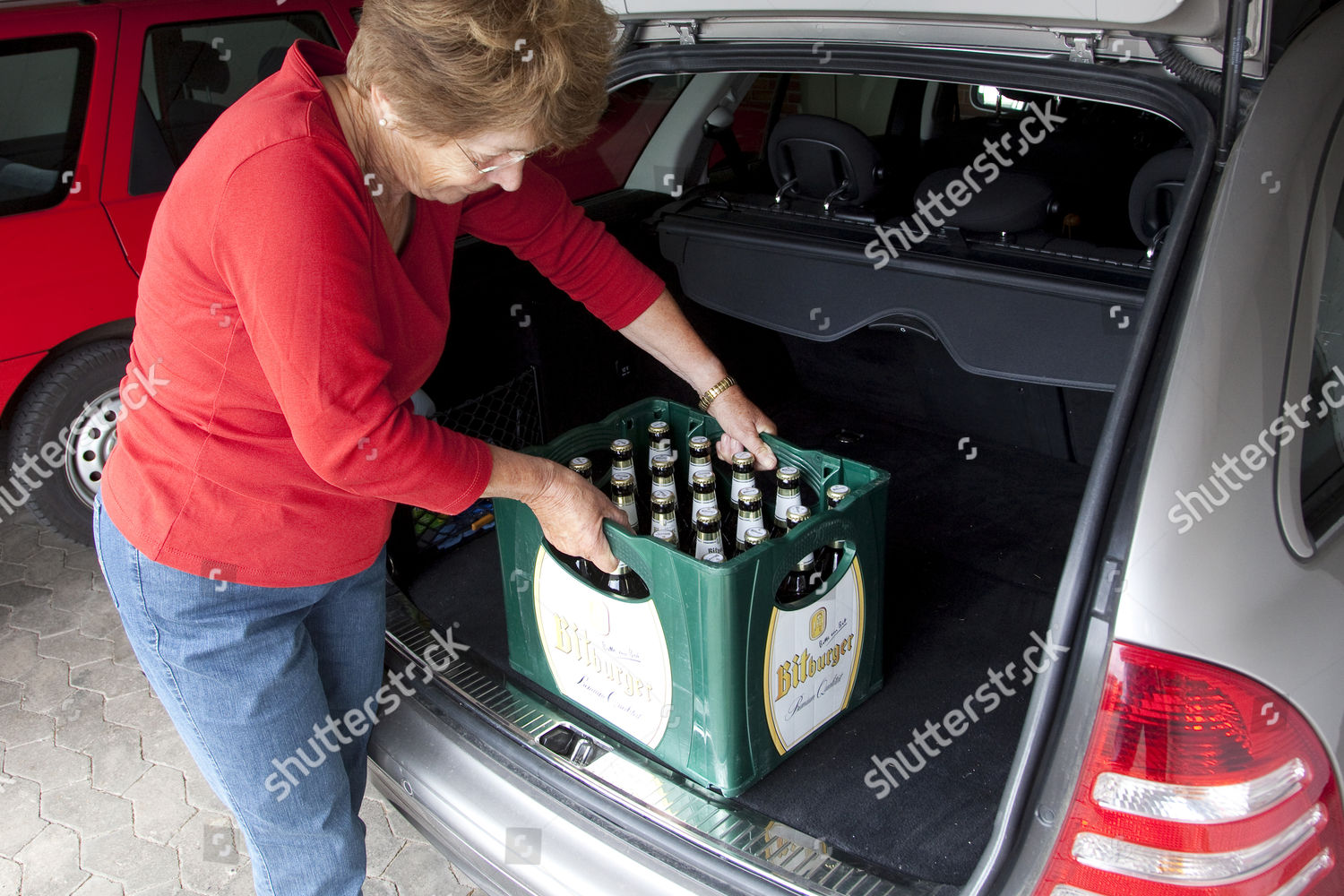 Model Released Older Woman Lifting Beer Editorial Stock Photo - Stock ...