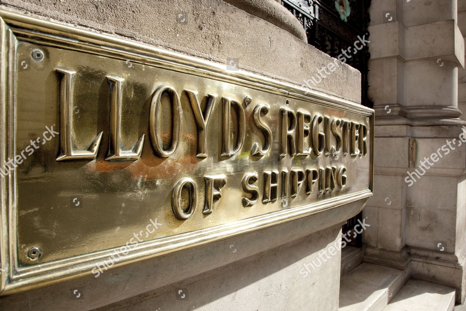 Lettering Lloyds Register Shipping London England Editorial Stock Photo ...