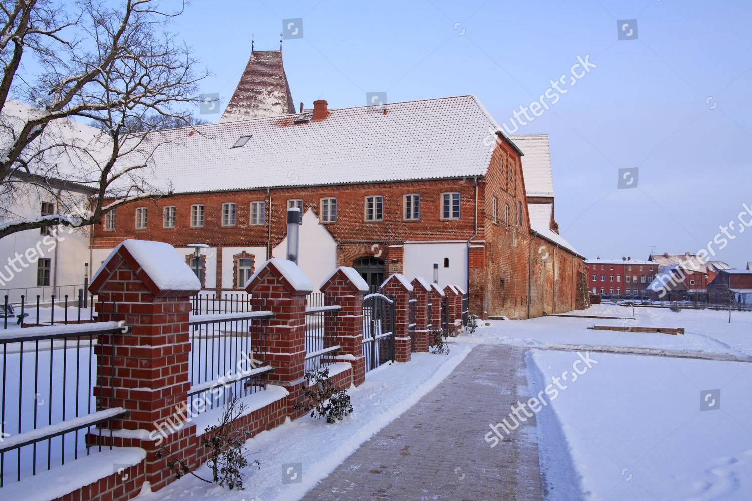 Snow Covered Kloster Rehna Monastery Winter Editorial Stock Photo ...