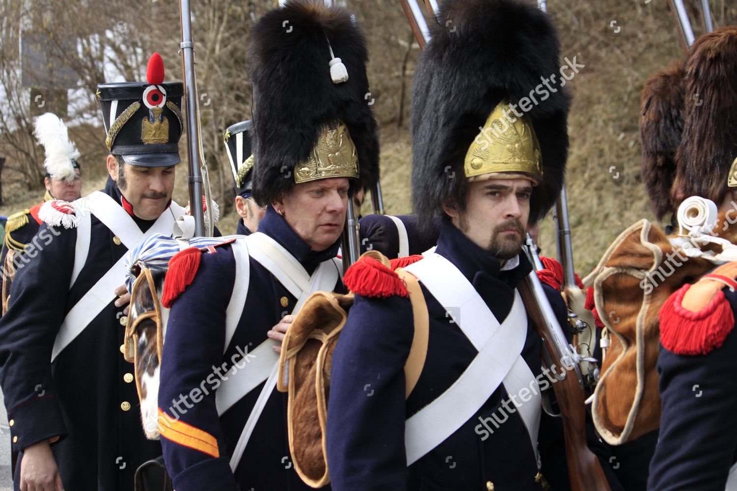 Napoleon Troop Arriving Laffrey Pageant Village Editorial Stock Photo ...