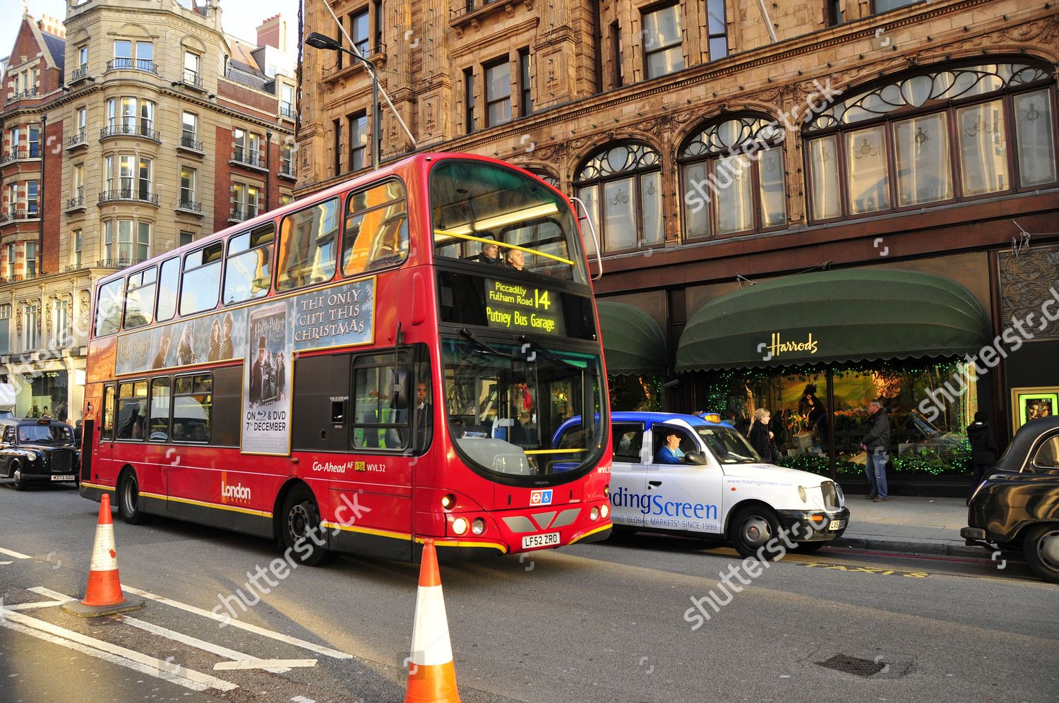Red Doubledecker Bus Front Highclass Department Editorial Stock Photo ...