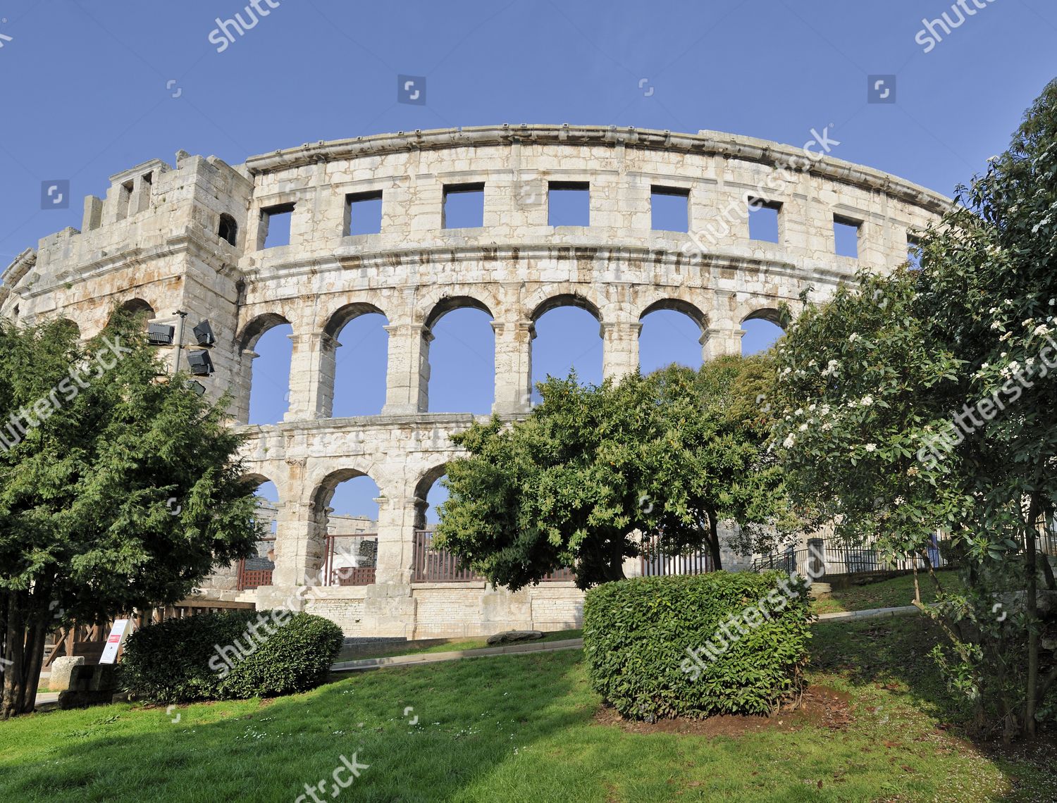 Roman Amphitheatre Pula Croatia Europe Editorial Stock Photo - Stock ...