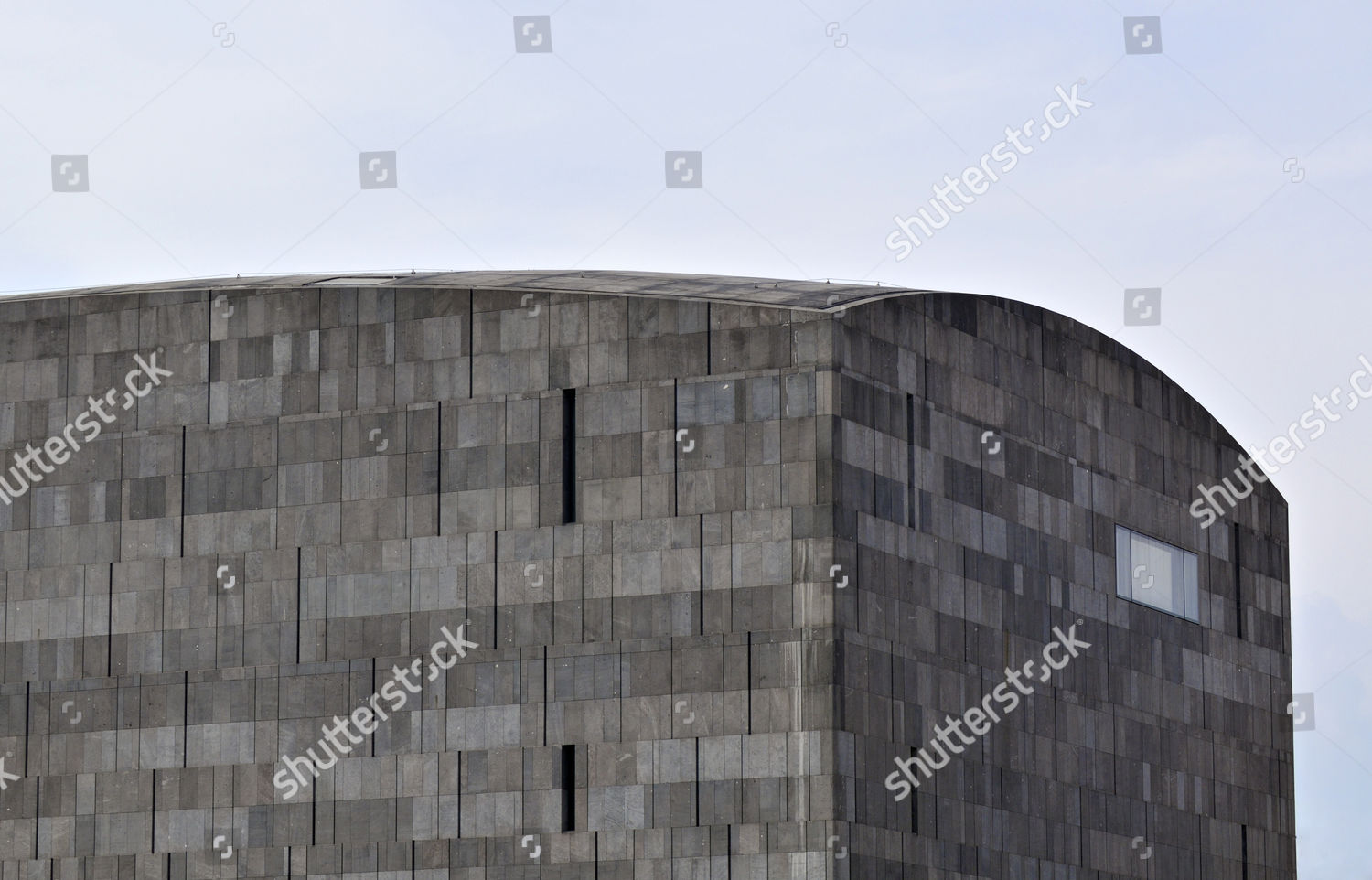Basalt Lava Stone Facade Detail Museum Editorial Stock Photo - Stock ...