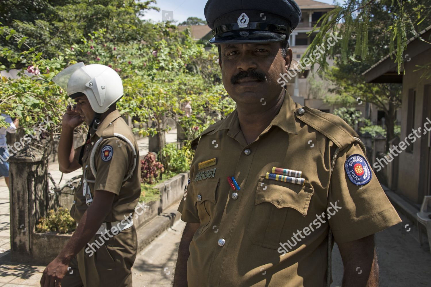 Sri Lankan Police Sergeant Guarding Main Editorial Stock Photo - Stock ...