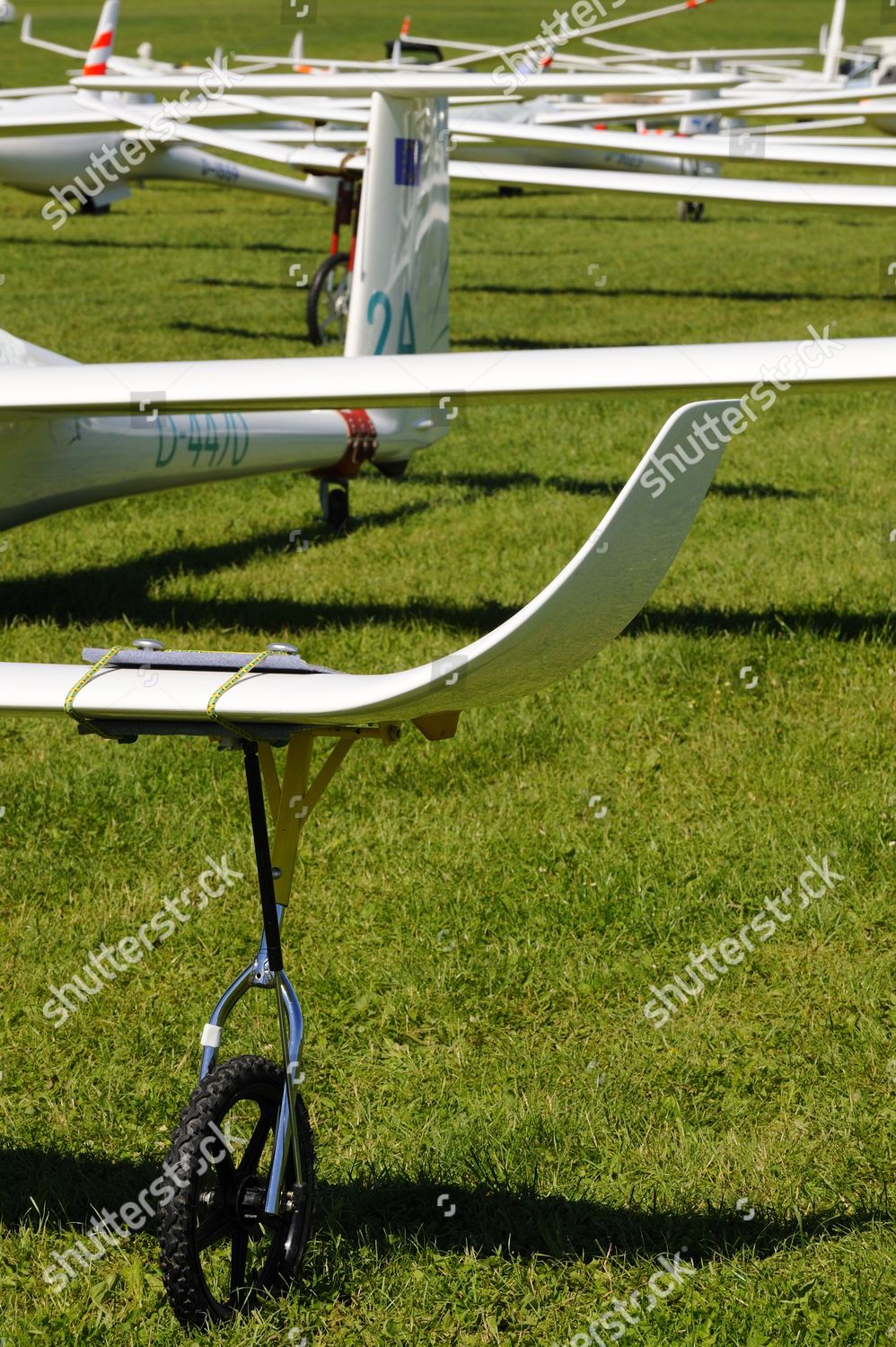 Carrying Wheel Glider On Airfield Editorial Stock Photo - Stock Image ...