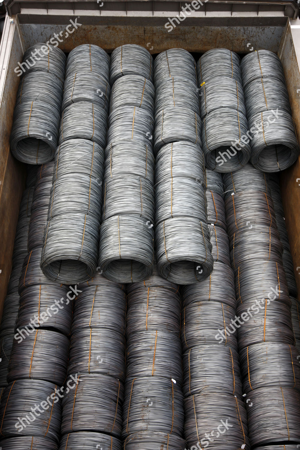 Cargo Ship Steel Wire Coils On Editorial Stock Photo - Stock Image ...