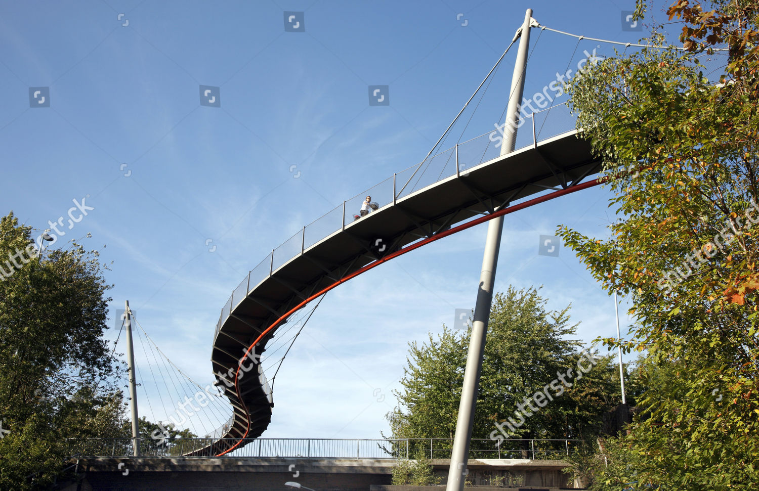 Erzbahnschwinge Bridge Westpark Bochum Erzbahntrasse Line Editorial Stock Photo - Stock Image ...