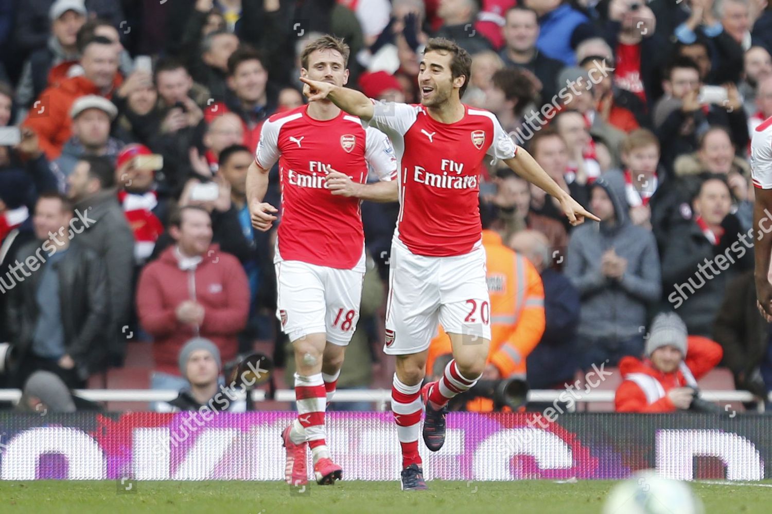 Mathieu Flamini Arsenal Celebrates After Making Editorial Stock Photo ...