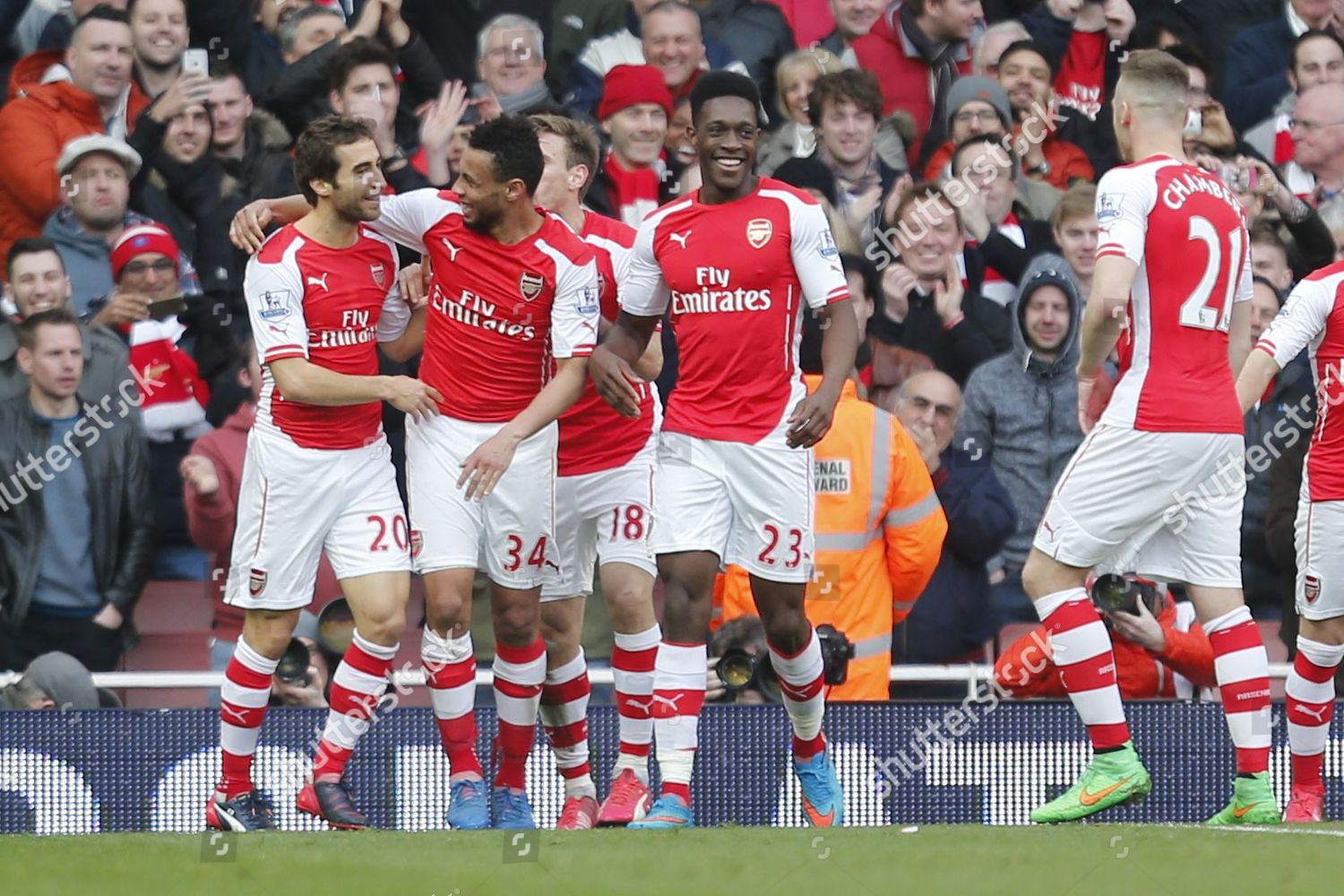 Mathieu Flamini Arsenal Celebrates After Making Editorial Stock Photo ...