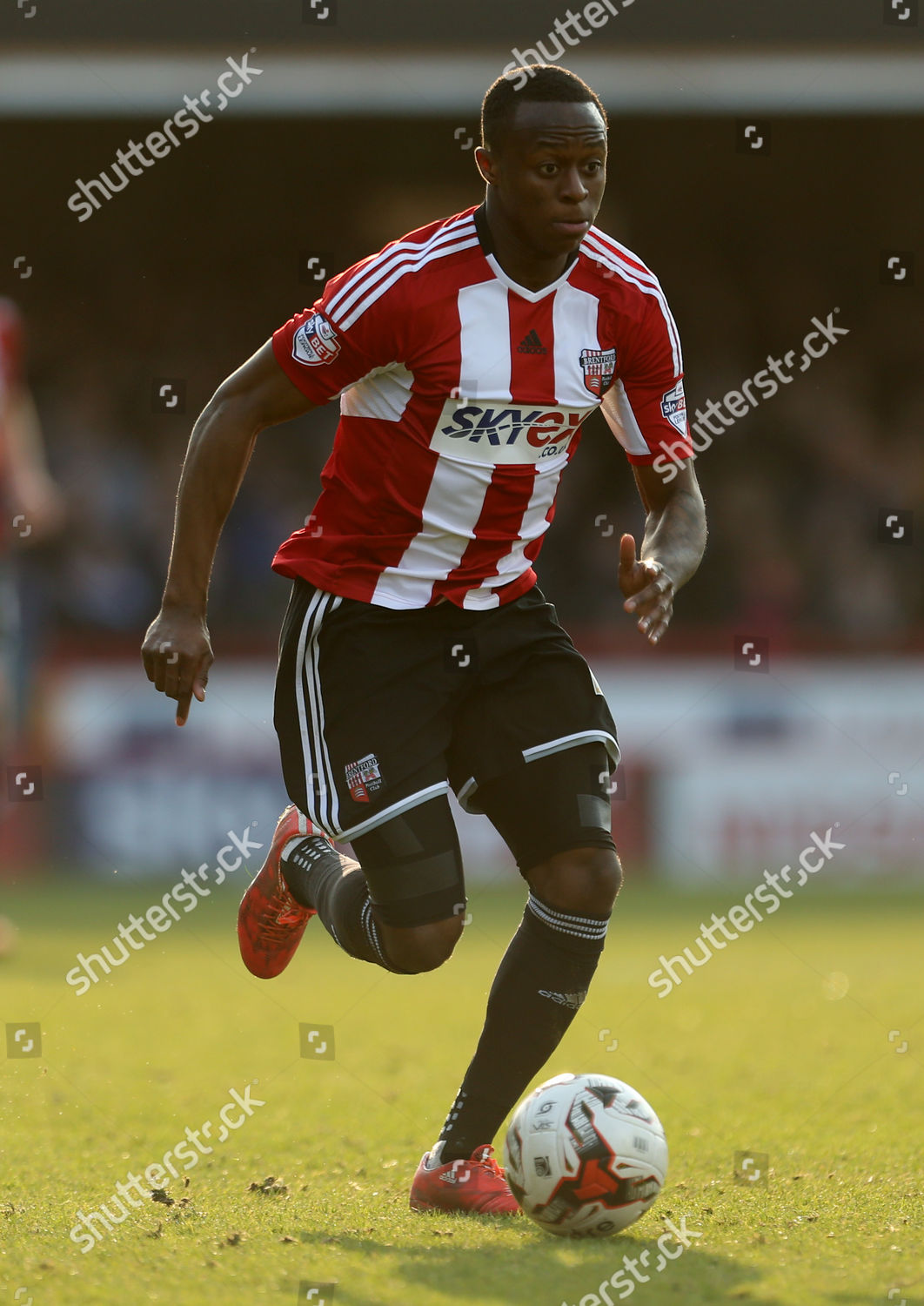 Moses Odubajo Brentford Action Editorial Stock Photo - Stock Image ...