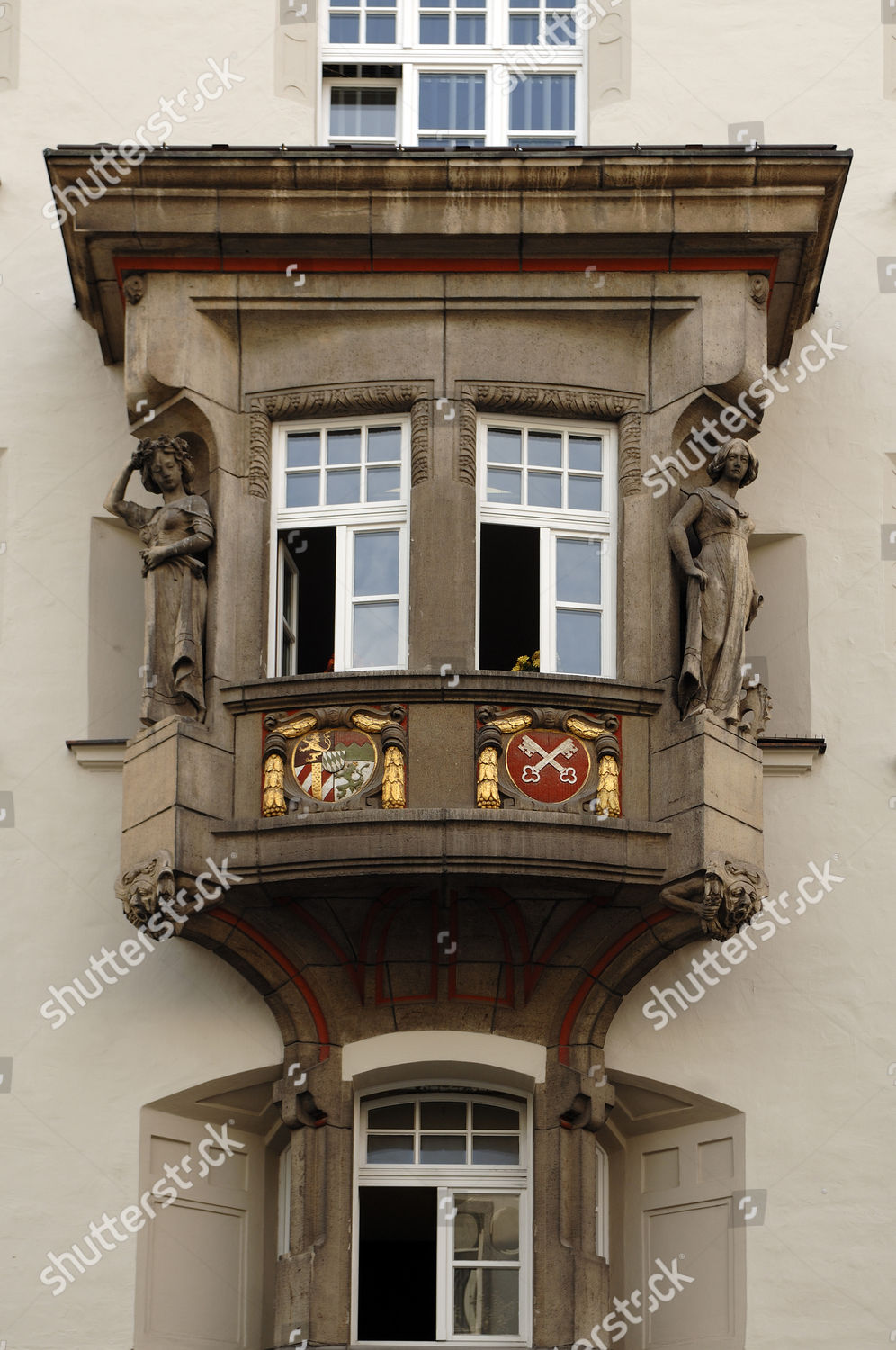 Decorative Old Bay Window Around 1900 Editorial Stock Photo - Stock ...