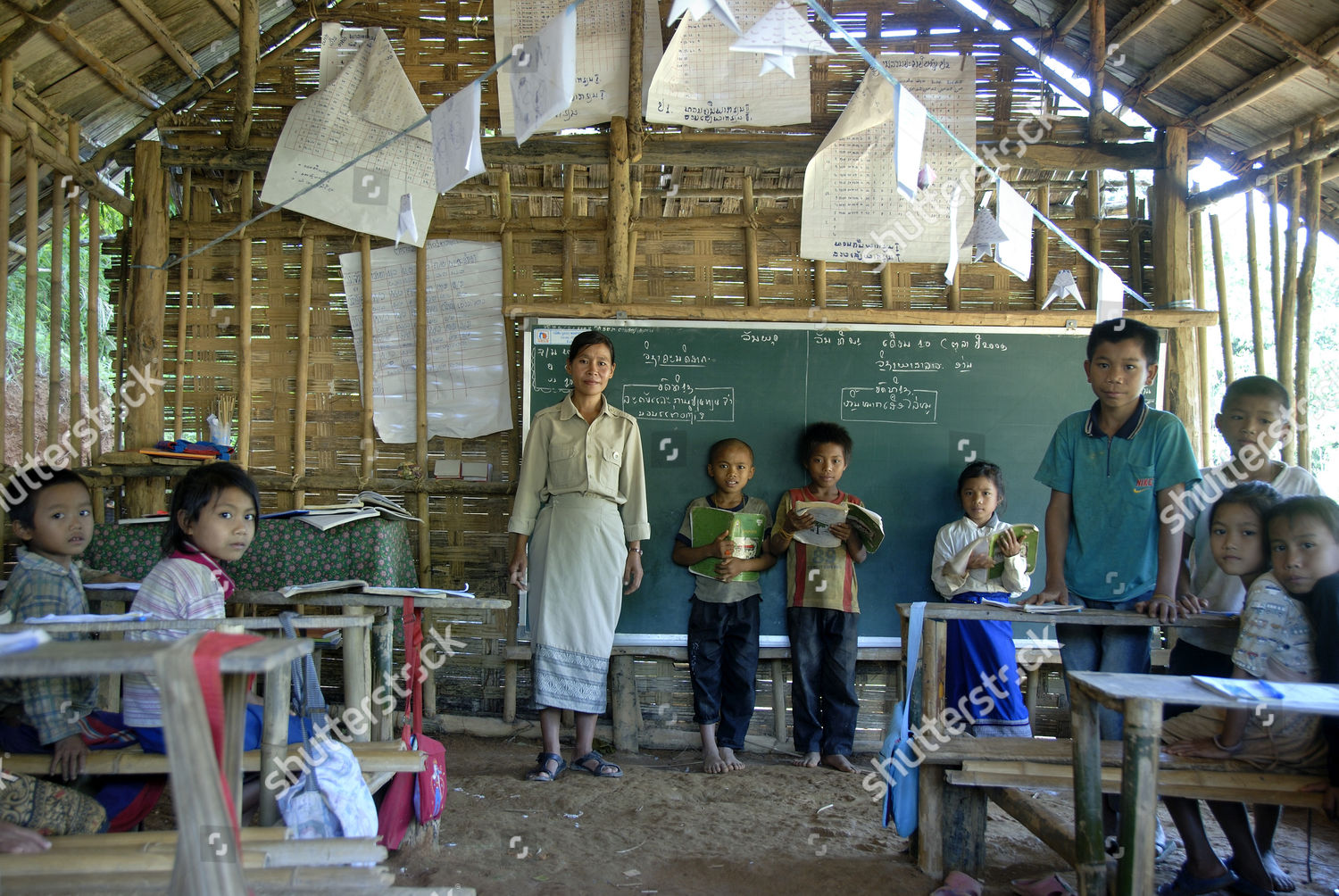 Poverty Teacher Class School Front Blackboard Editorial Stock Photo ...
