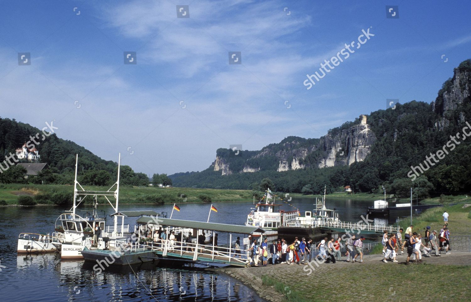 Reaction Ferry Cable Ferry Over Elbe Editorial Stock Photo - Stock ...