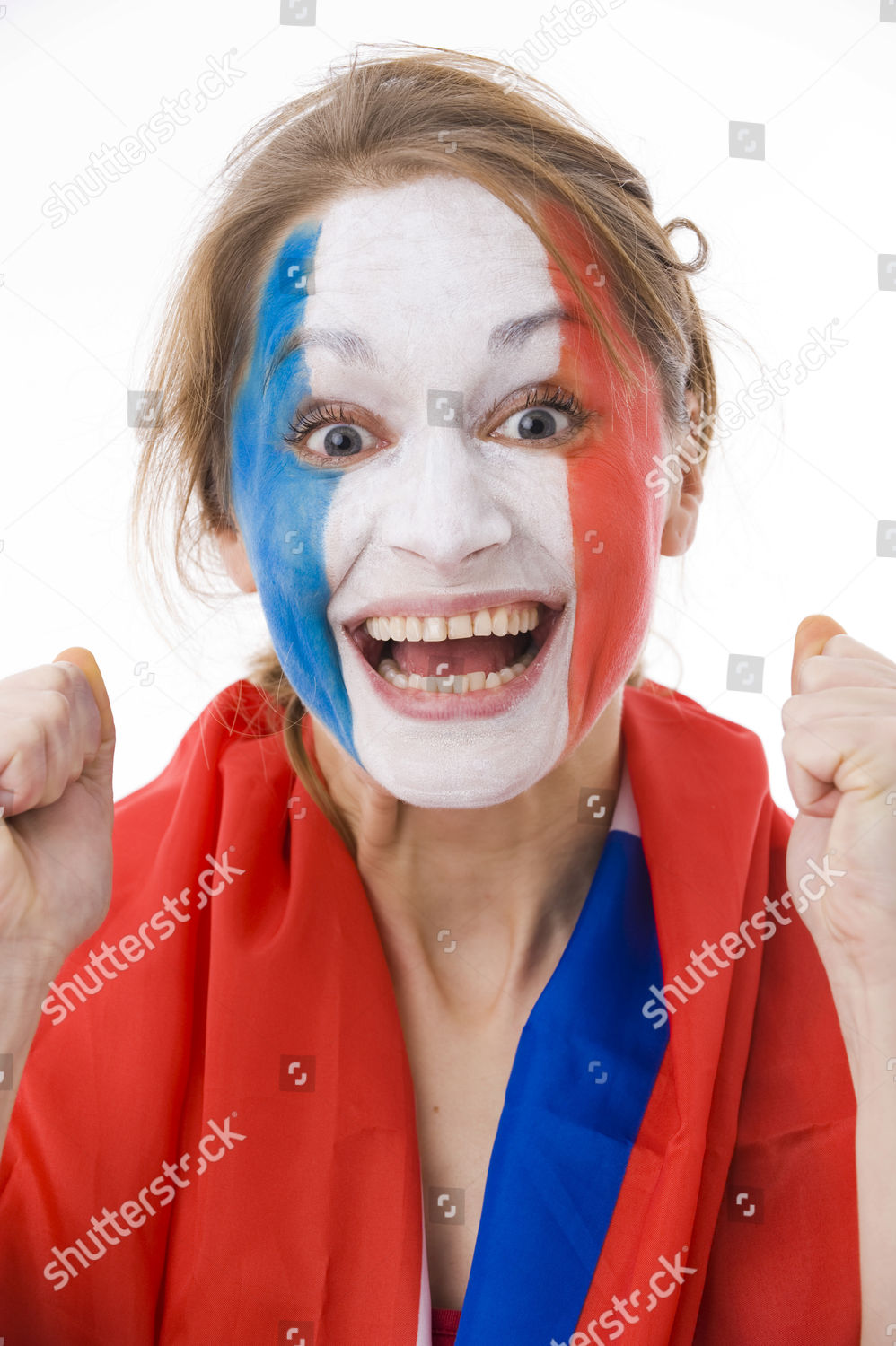 Model Released Female French Soccer Fan Editorial Stock Photo - Stock ...