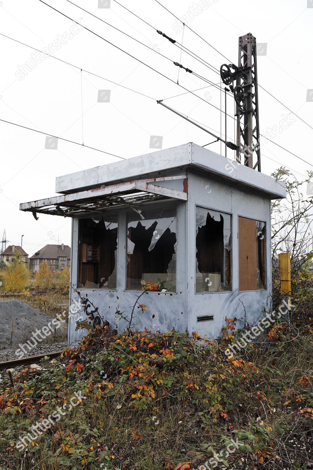 Dilapidated Signal Box Abandoned Railway Yard Editorial Stock Photo ...