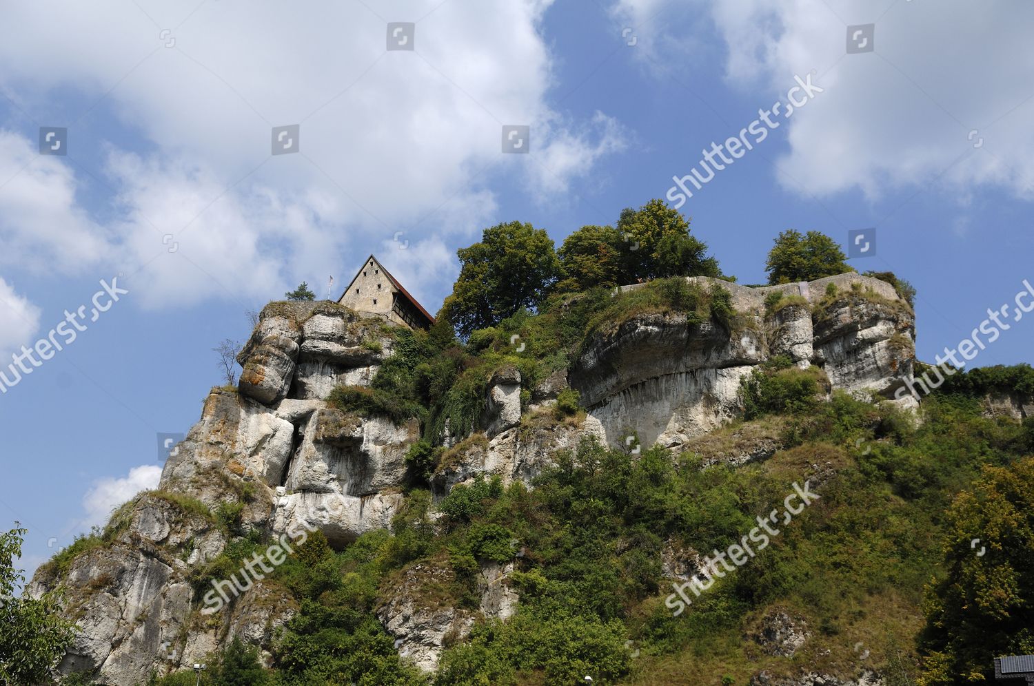 Burg Pottenstein Castle On Rock Little Editorial Stock Photo - Stock ...