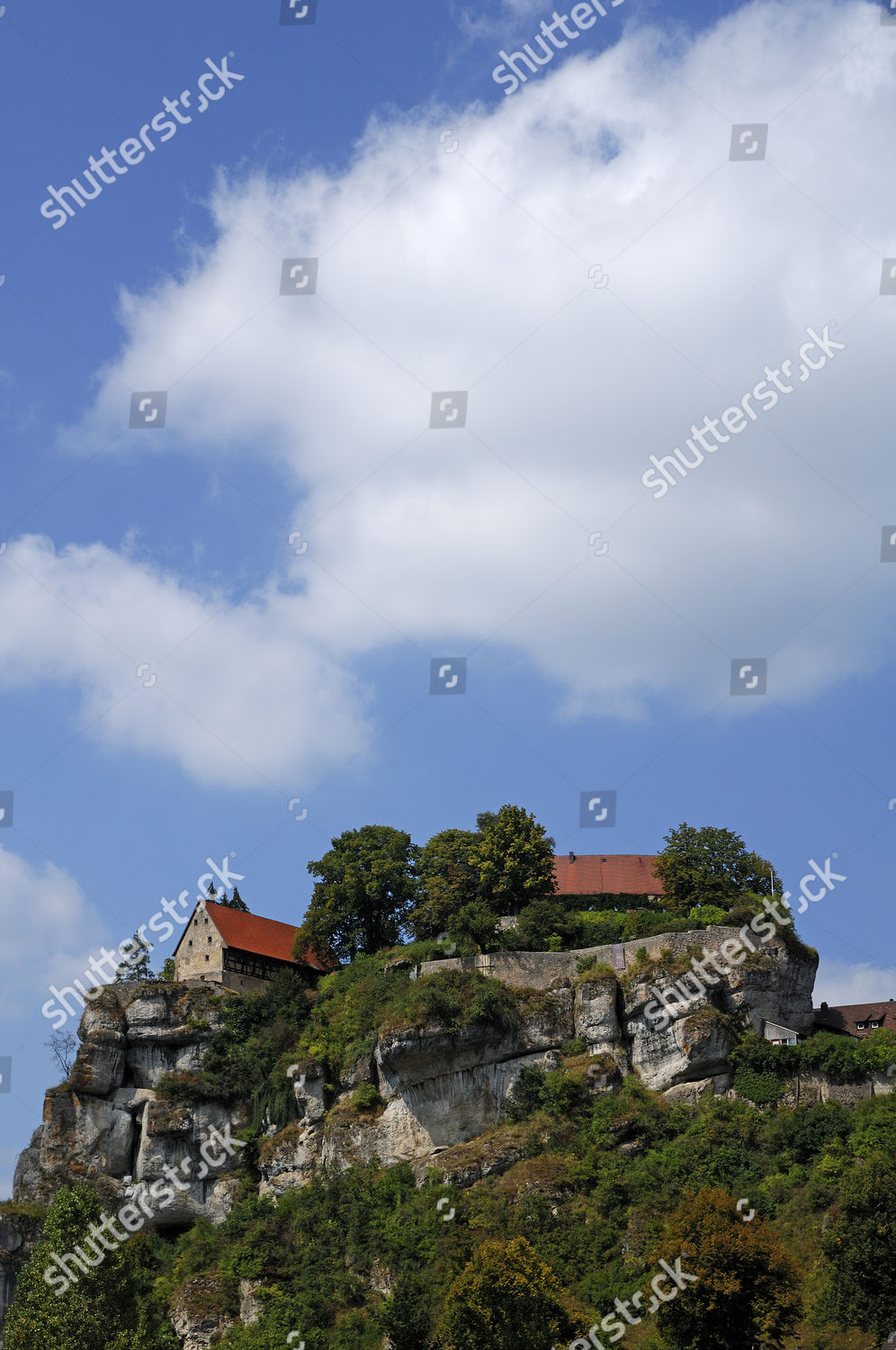 Burg Pottenstein Castle On Rock Little Editorial Stock Photo - Stock ...