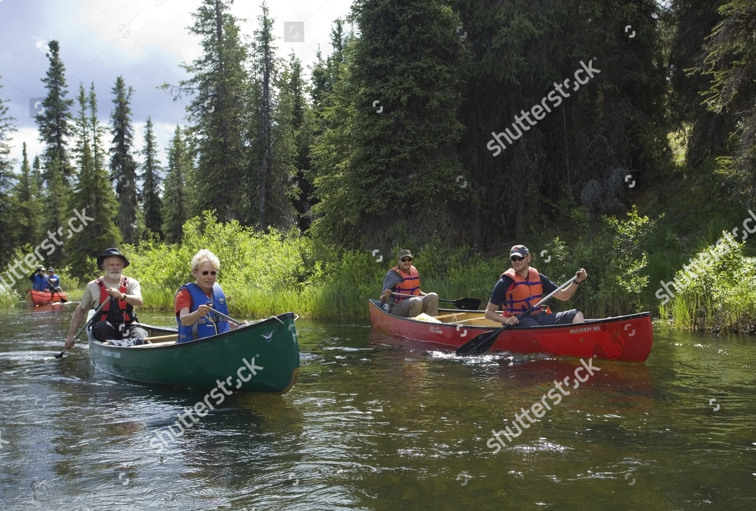 Model Released Couple Man Woman Canoe Editorial Stock Photo - Stock Image | Shutterstock