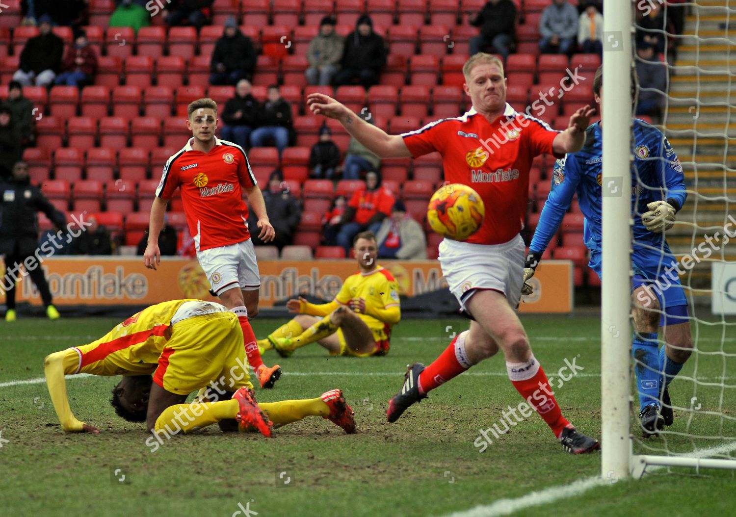 Crewes Alan Tate Goalkeeper Ben Garratt Editorial Stock Photo - Stock ...