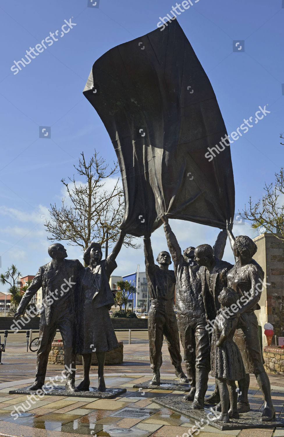 Liberation Day Monument St Helier Jersey Editorial Stock Photo - Stock ...