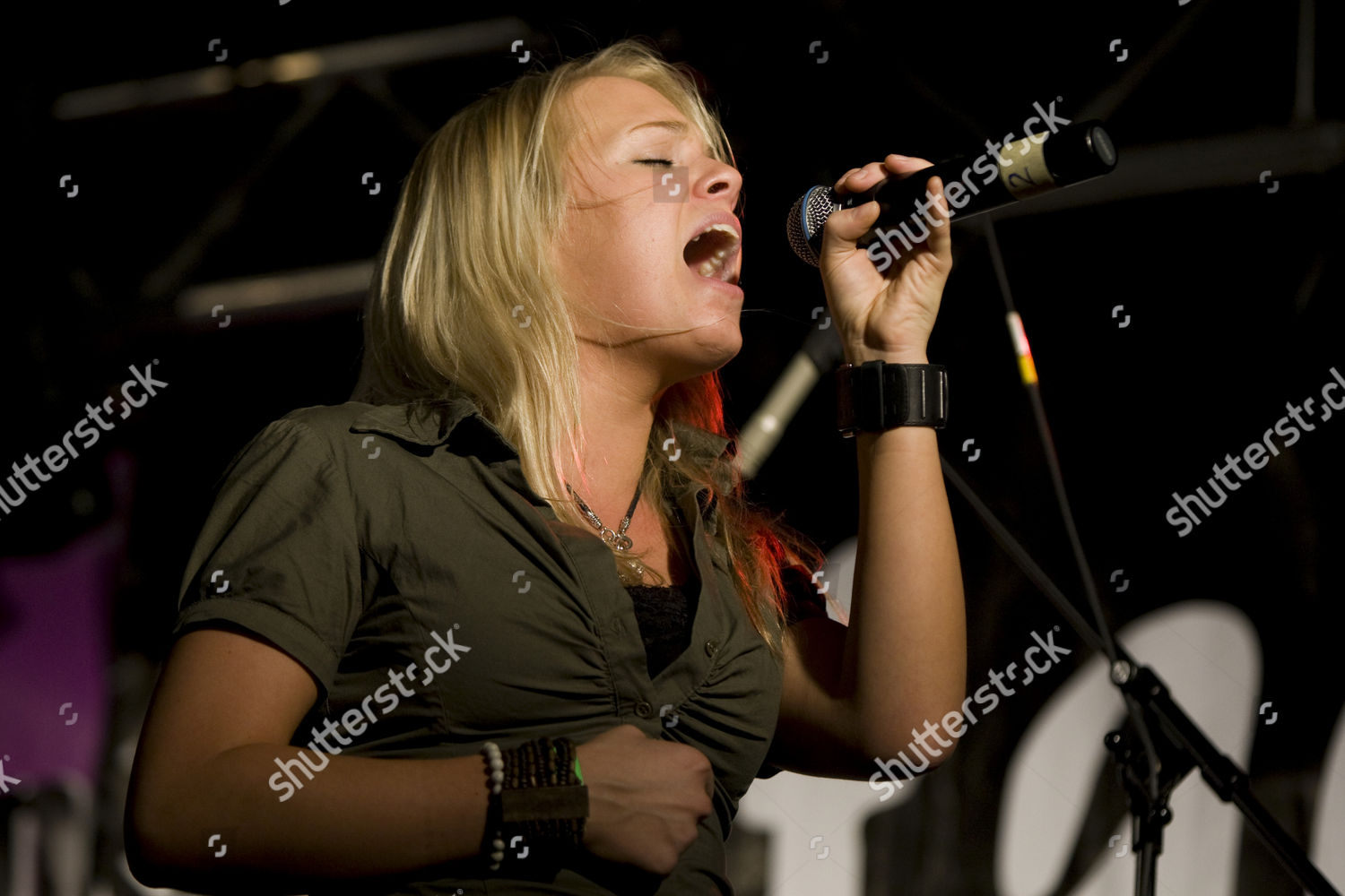 Caroline Breitler Singer Front Woman Swiss Editorial Stock Photo ...