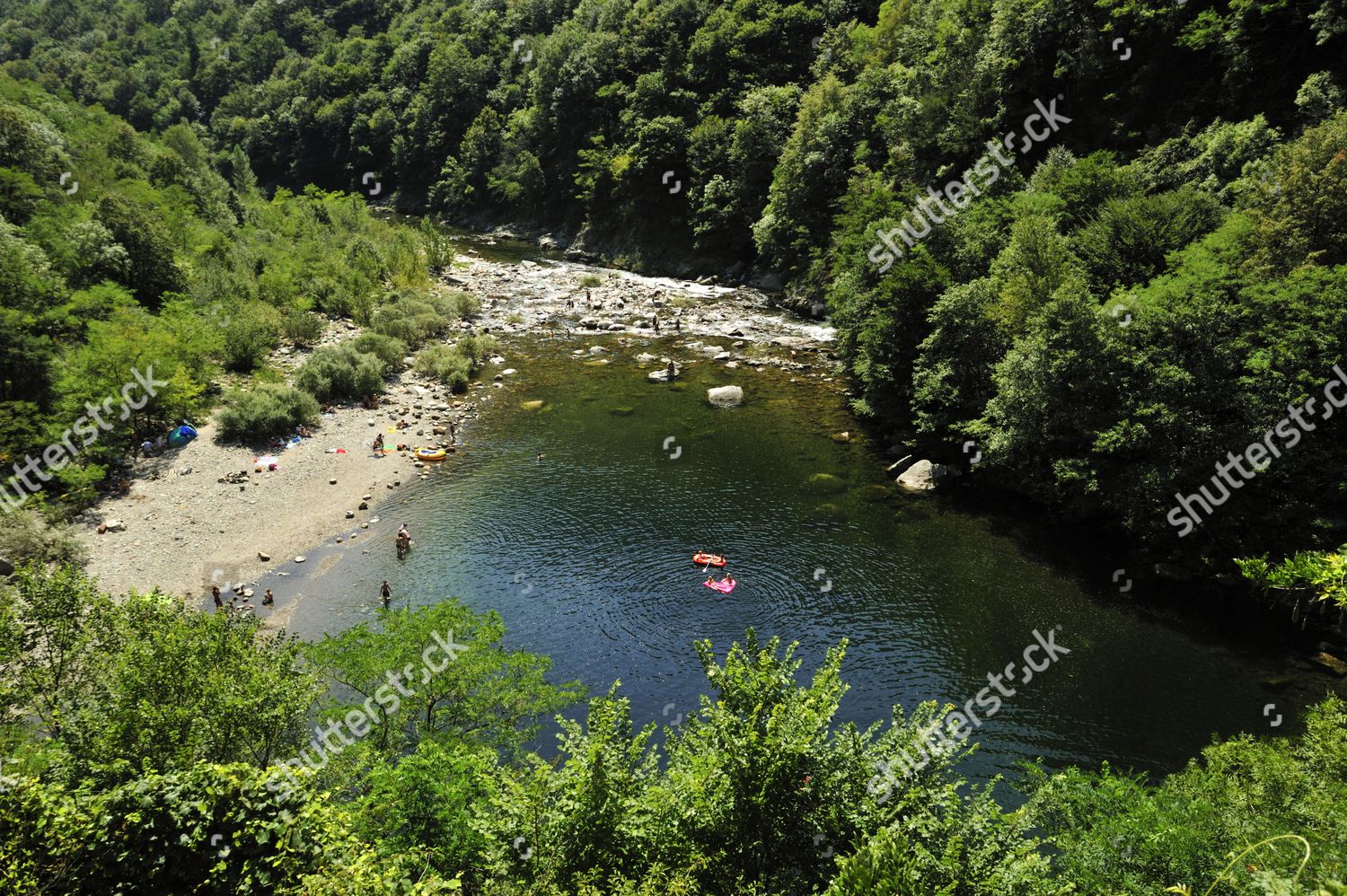 Bathing Area Cannobino River Valle Cannobina Editorial Stock Photo ...