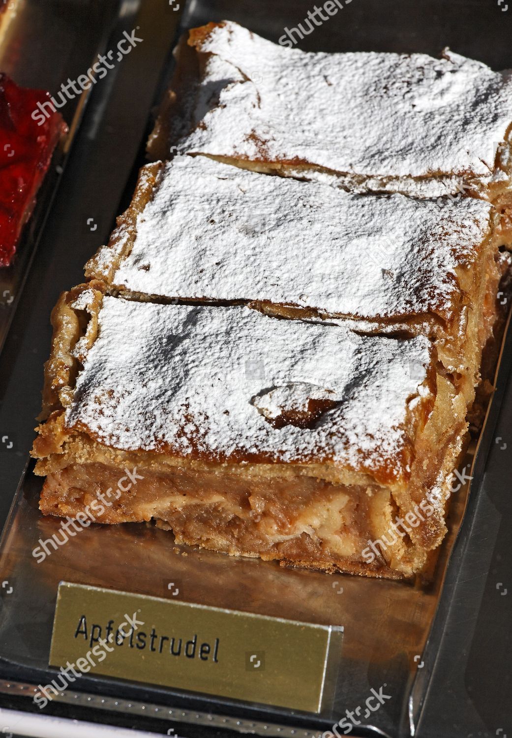 Austrian Apple Strudel Cake Shop St Editorial Stock Photo - Stock Image ...