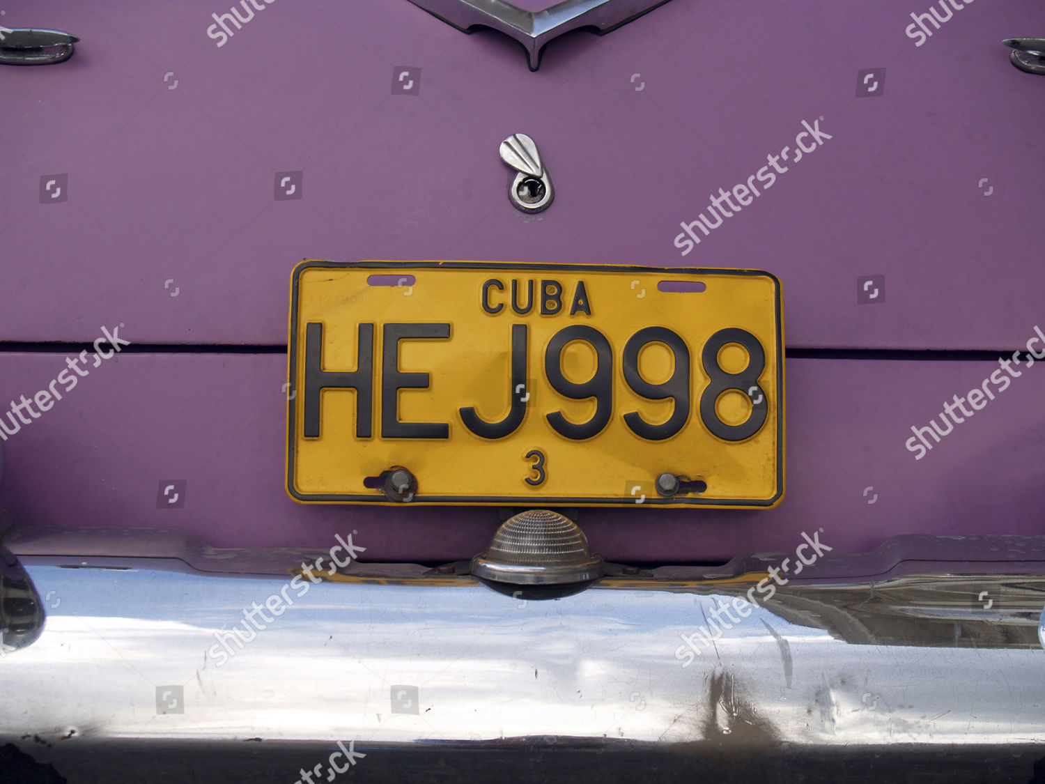Cuban License Plate Vintage Car Havana Editorial Stock Photo - Stock ...