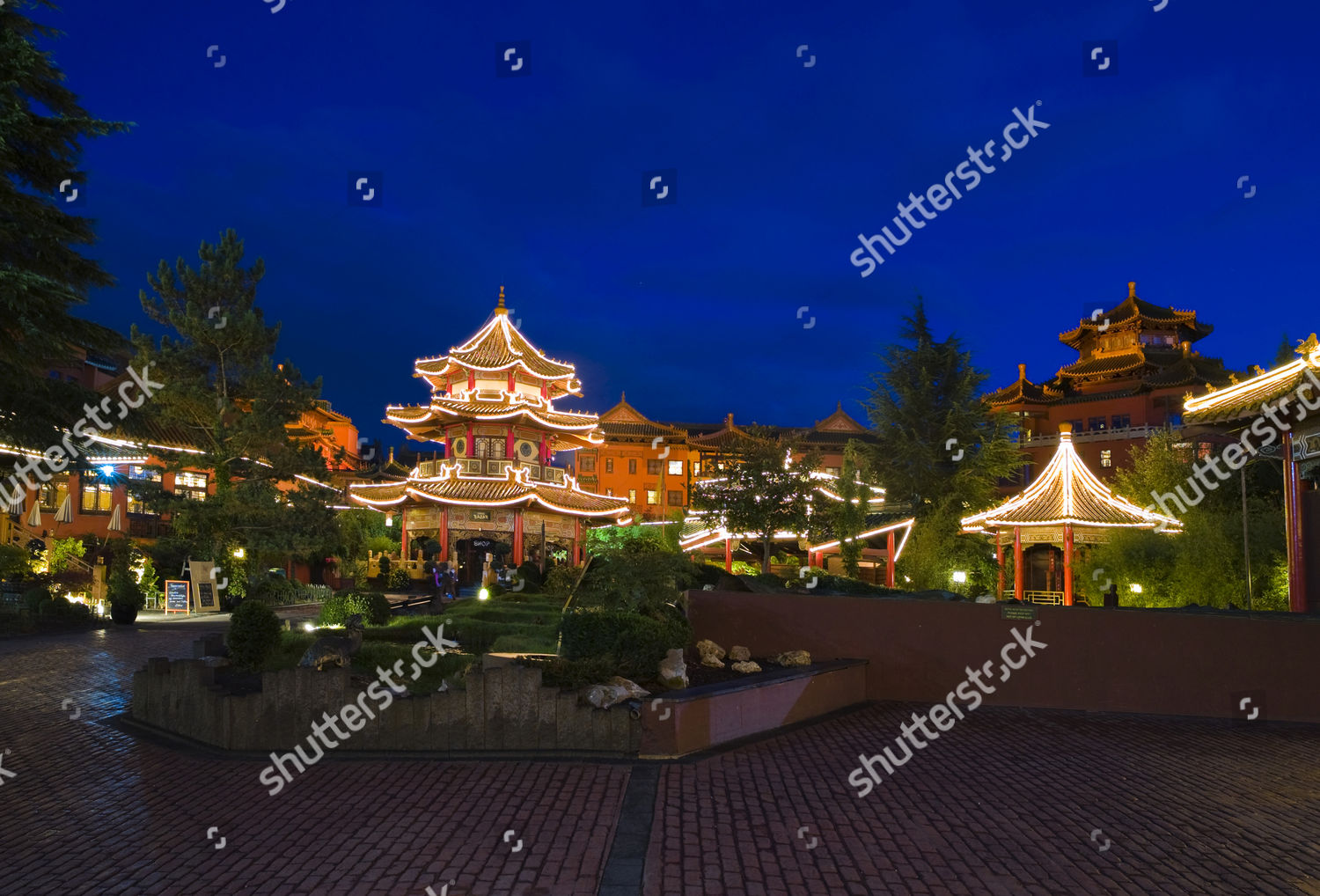 Theme Park Chinatown Amusement Park Phantasialand Editorial Stock Photo ...