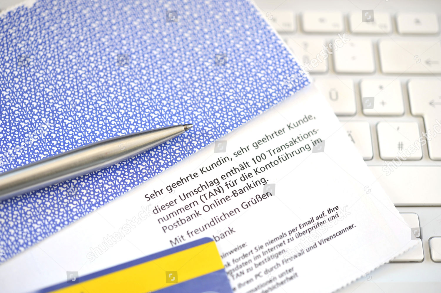 Credit Card Tan List Transaction Authentication Editorial Stock Photo ...