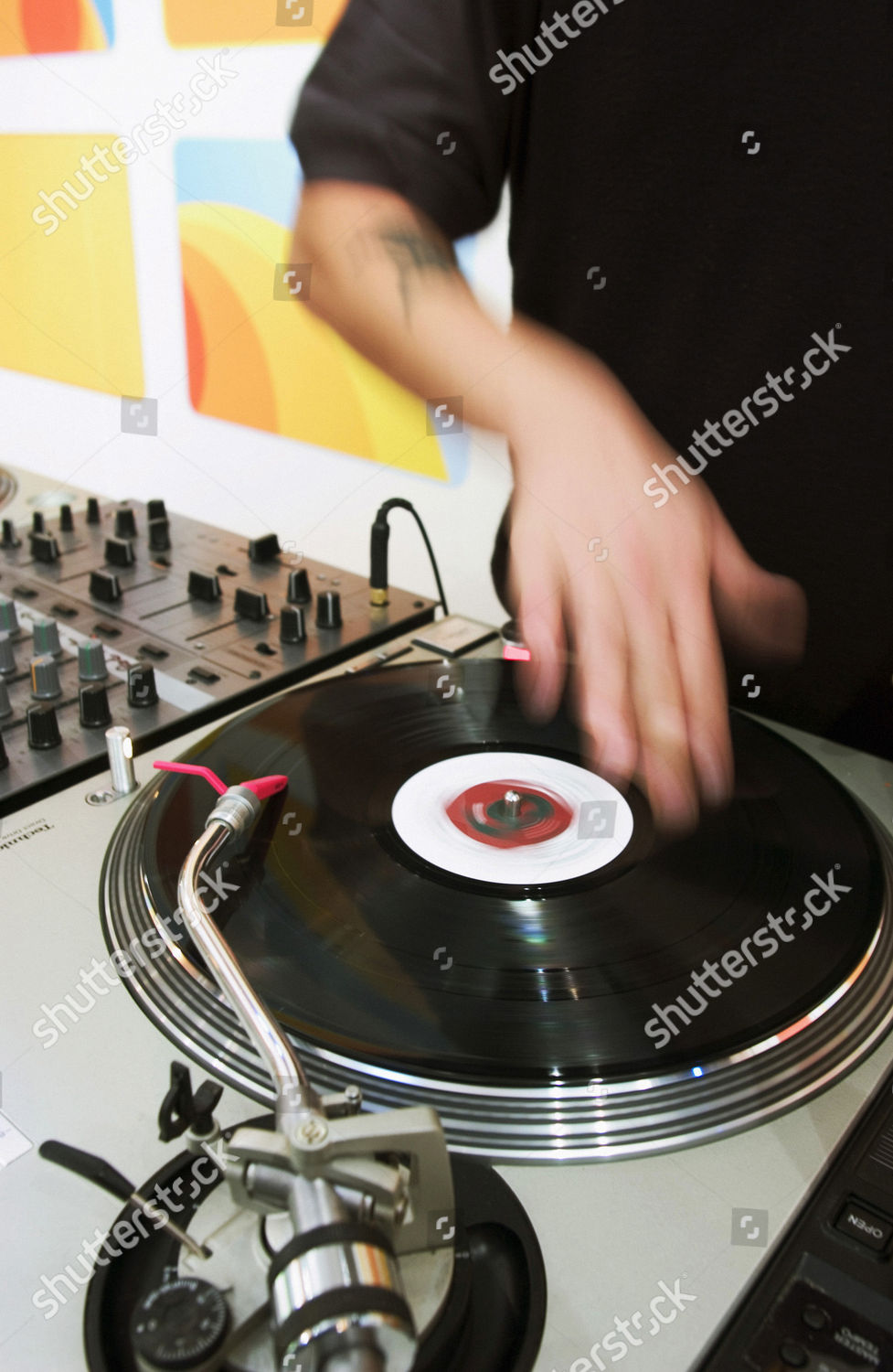 Dj His Turntables Editorial Stock Photo - Stock Image | Shutterstock