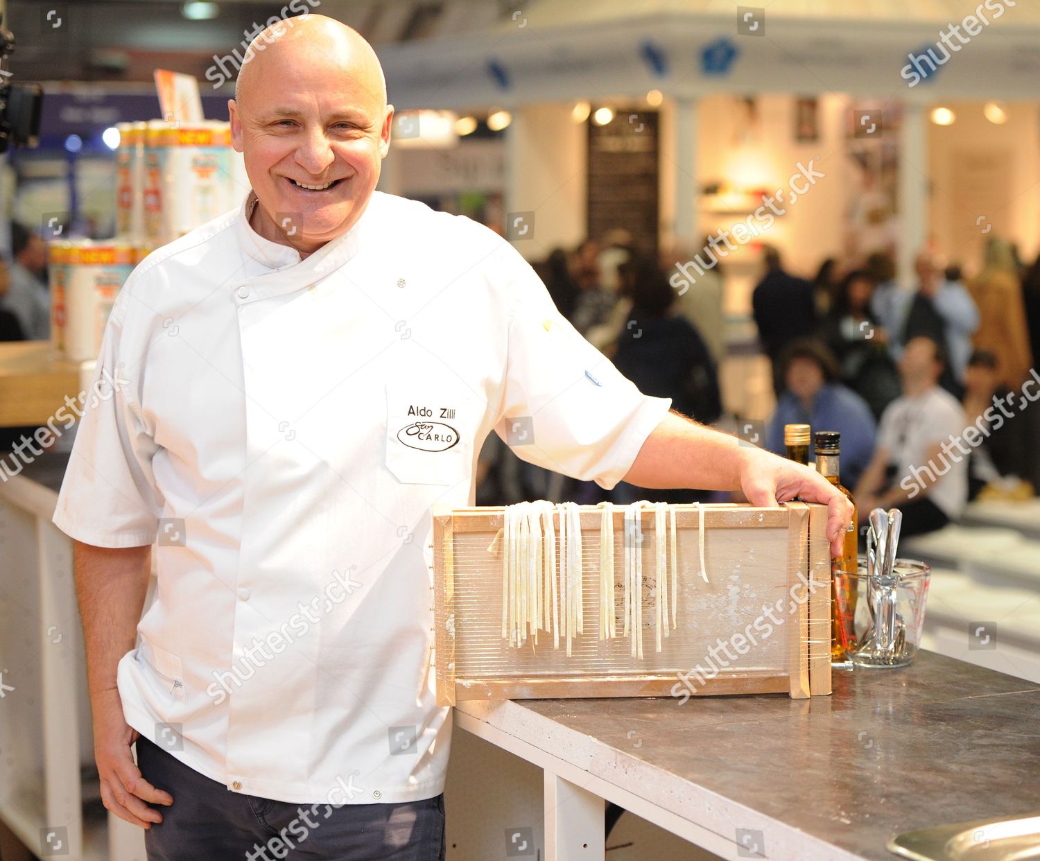 Chef Aldo Zilli Chef His Pasta Editorial Stock Photo - Stock Image ...