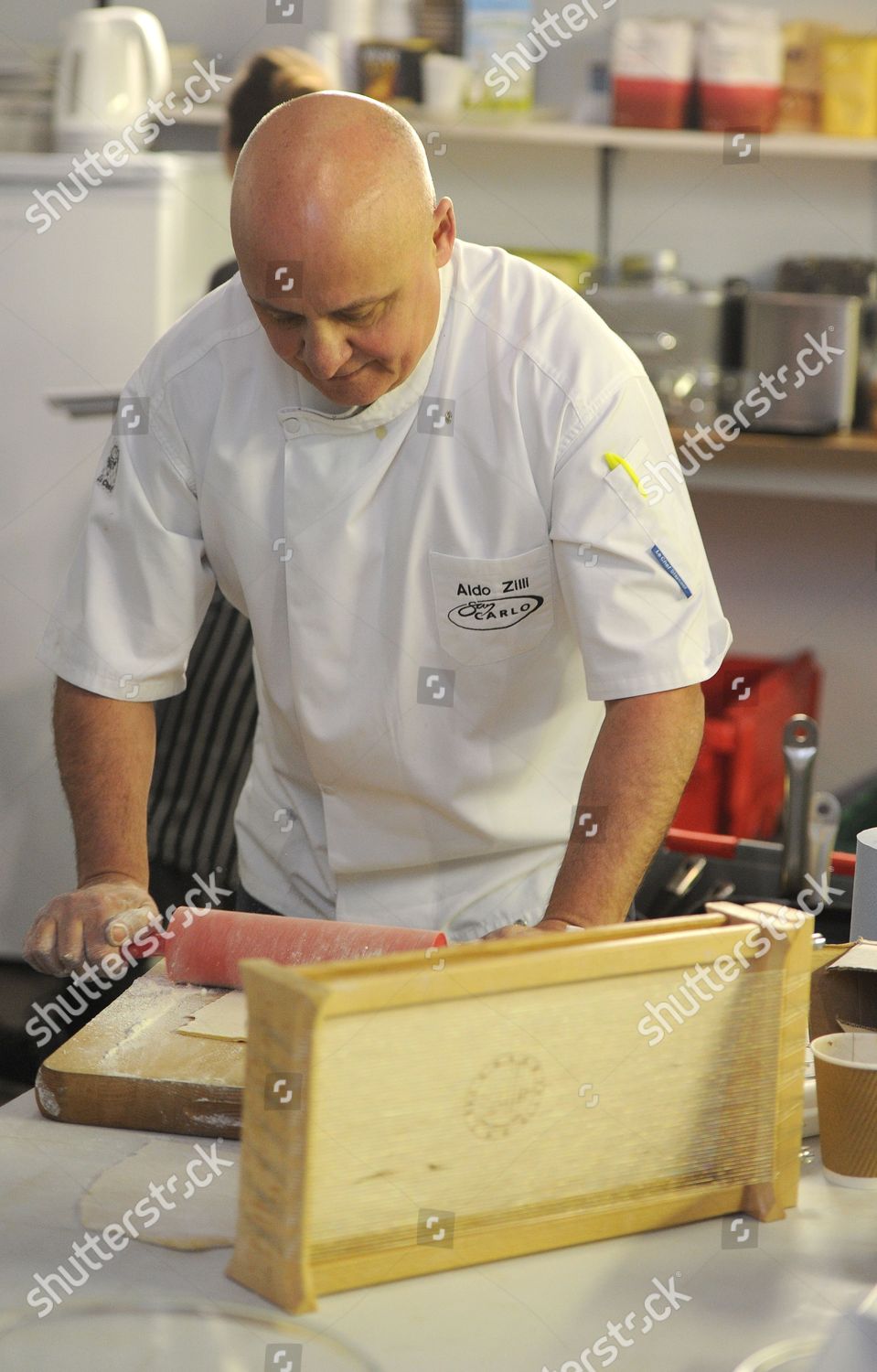 Chef Aldo Zilli Chef His Pasta Editorial Stock Photo - Stock Image ...