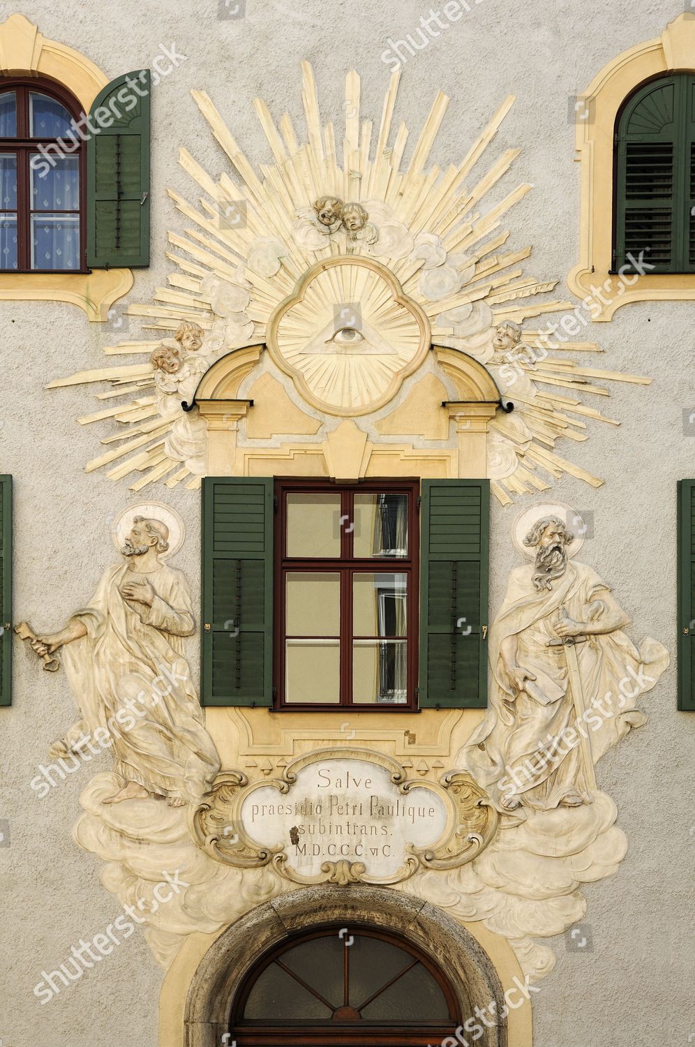 Christian Relief On Parish Office Heilig Editorial Stock Photo - Stock ...