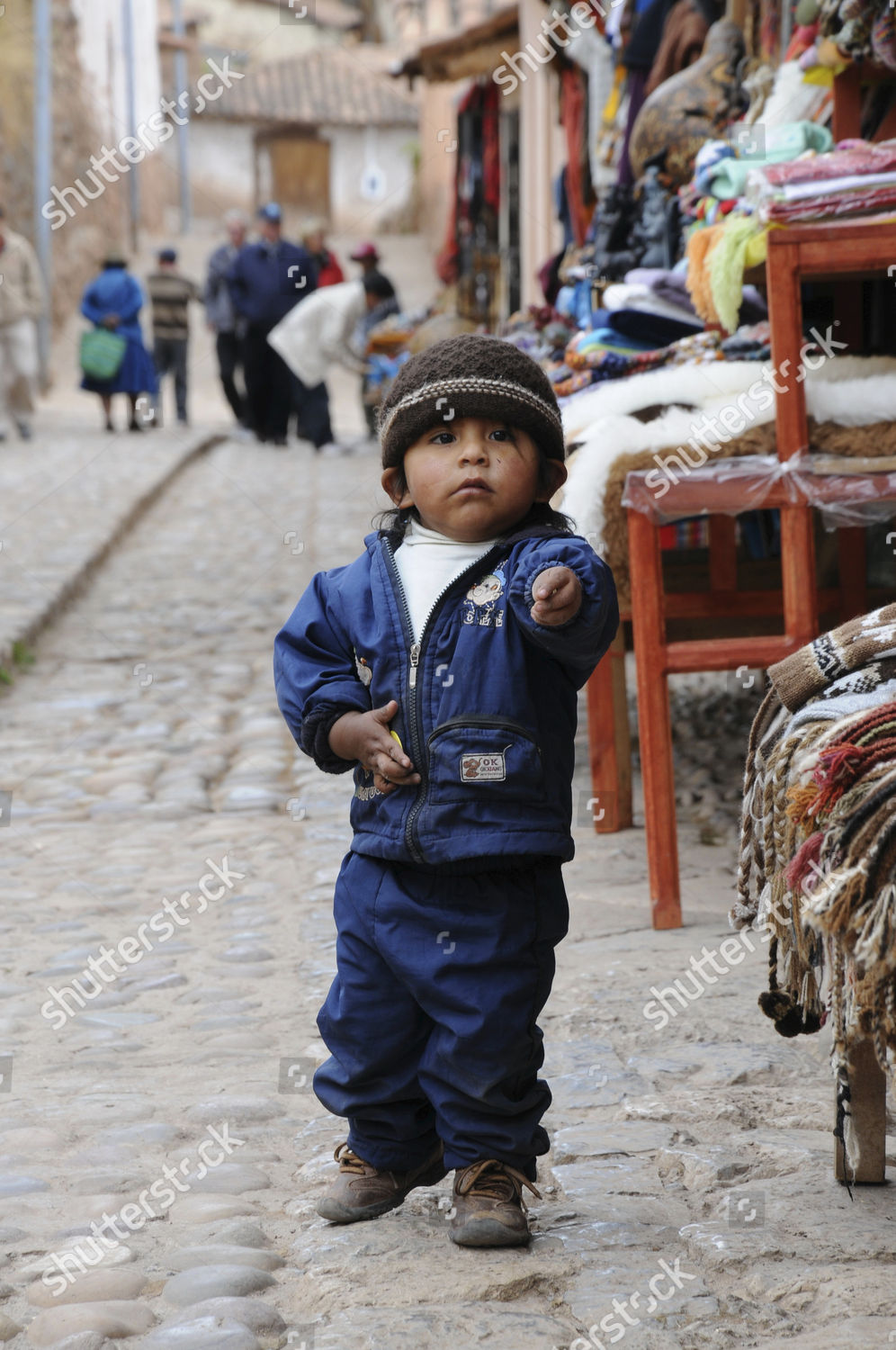 Little Boy Chinchero Inca Settlement Quechua Editorial Stock Photo ...