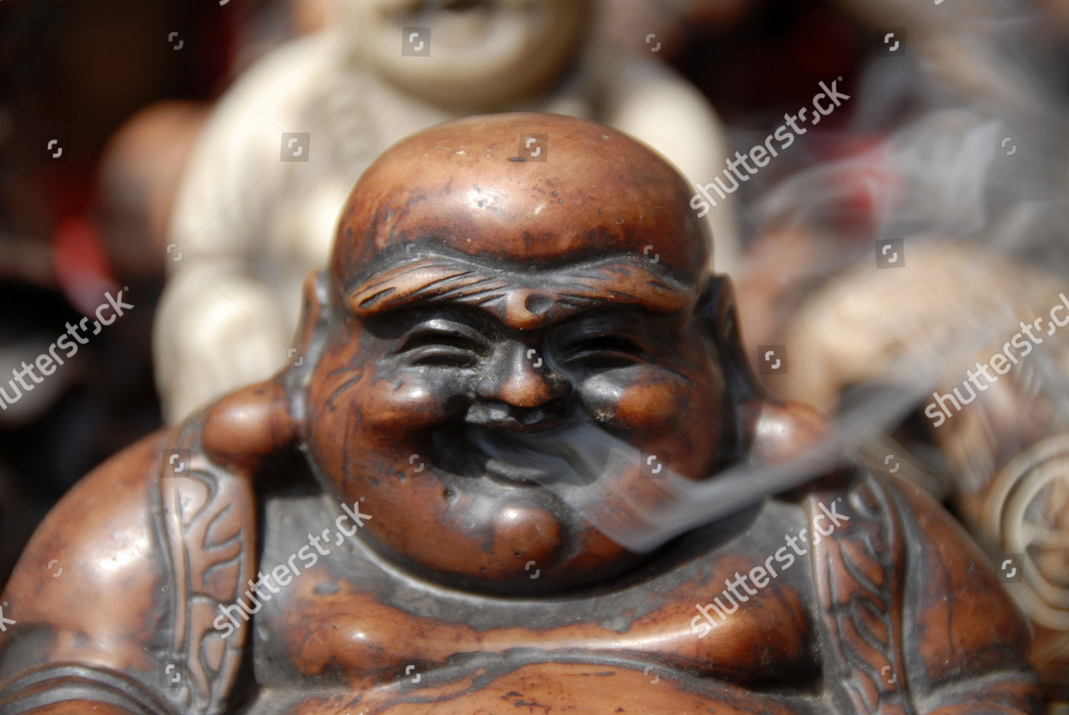 Souvenir Buddhism Smoker Smoking Figure Laughing Editorial Stock Photo ...