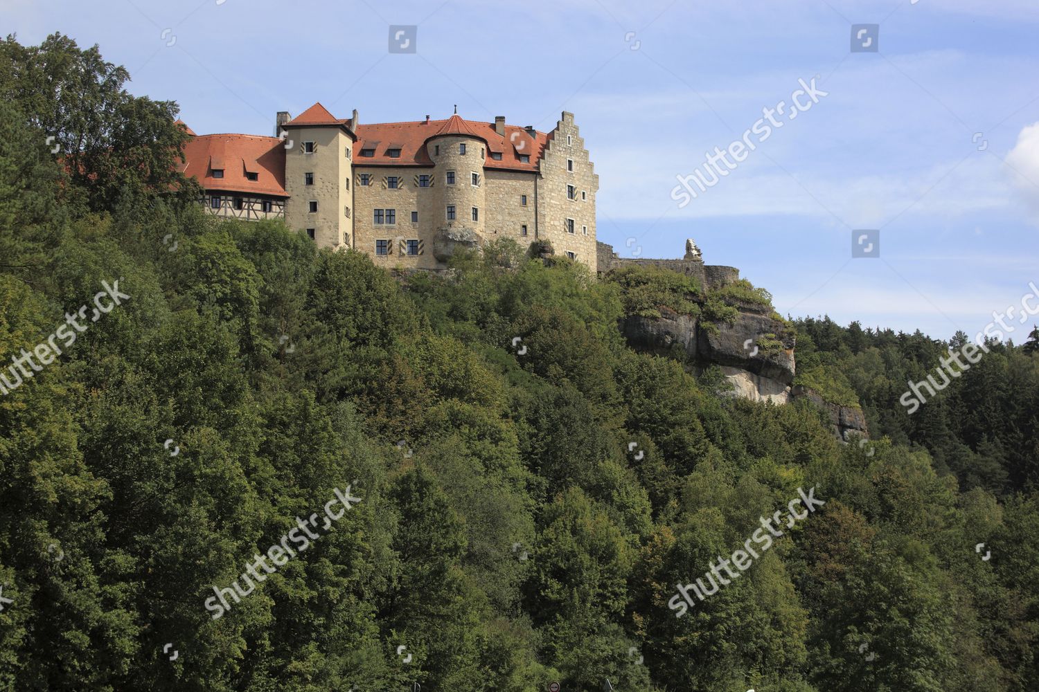 Burg Rabenstein Castle Ahorntal Franconian Switzerland Editorial Stock ...