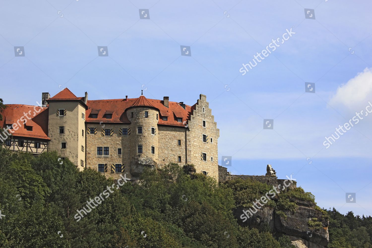 Burg Rabenstein Castle Ahorntal Franconian Switzerland Editorial Stock ...