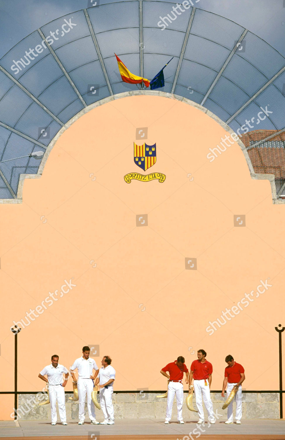 Basque Ball Game Big Chistera Saint Editorial Stock Photo - Stock Image ...