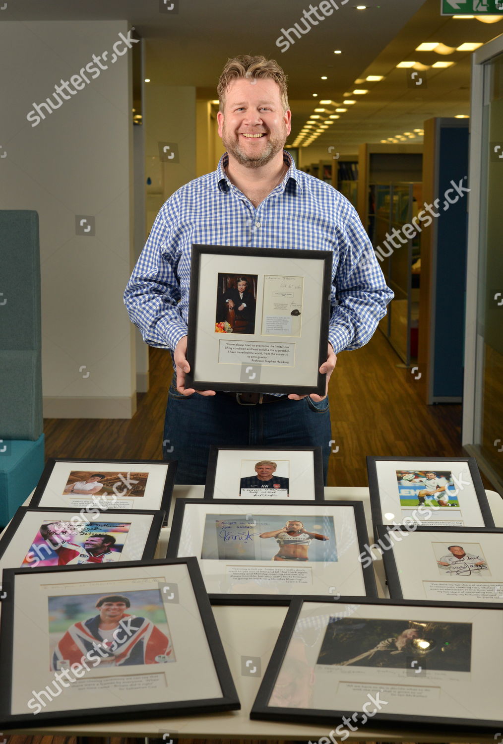 Simon Rhodes Some Signed Messages Including Editorial Stock Photo ...