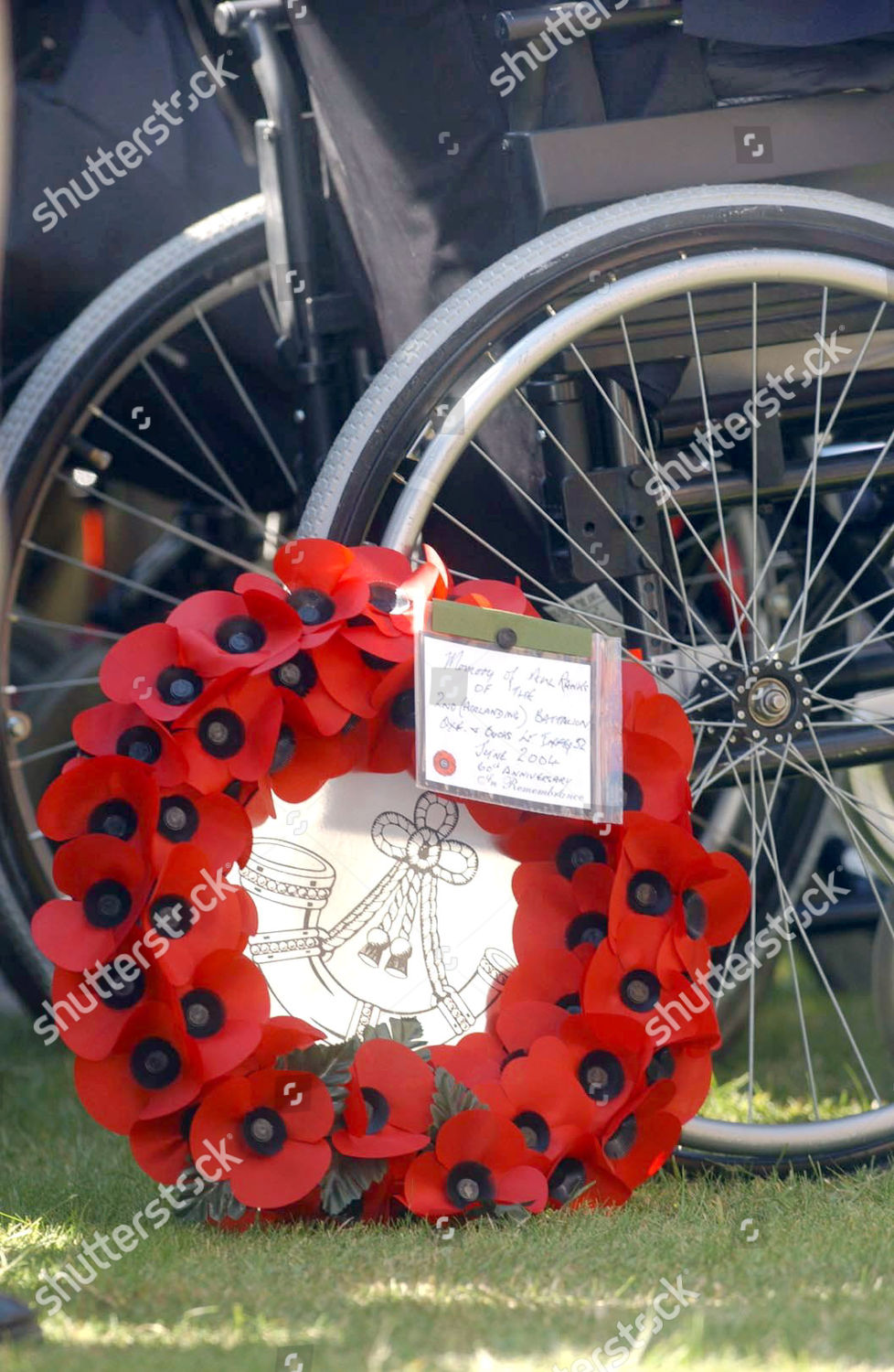 Poppy Wreath Remembrance Ox Bucks Light Editorial Stock Photo - Stock ...