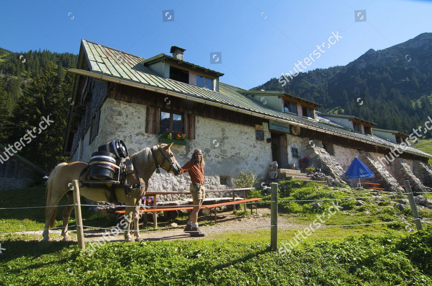 Willersalpe Alp Hinterstein Hintersteiner Valley Bad Editorial Stock ...