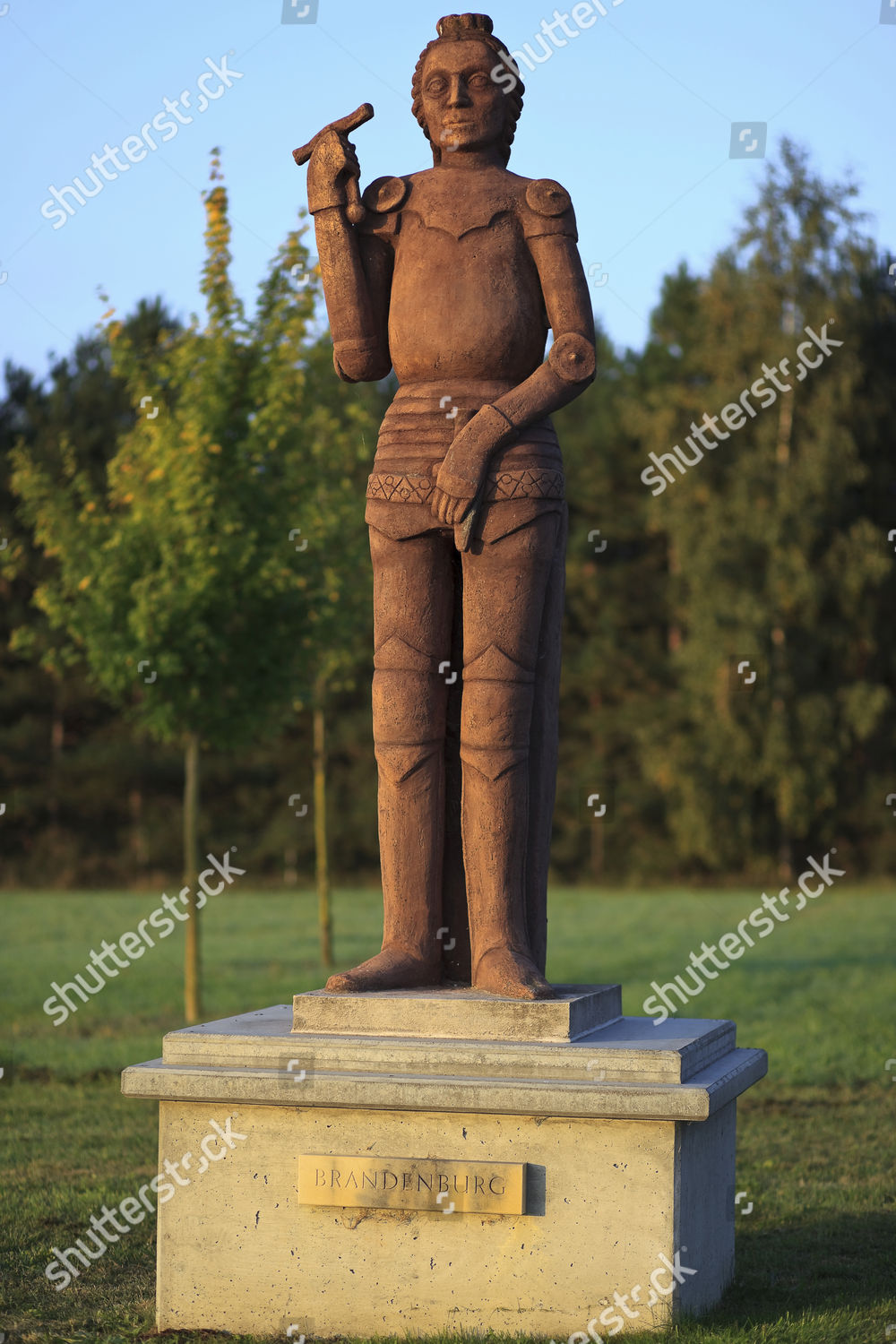 Roland Statue Roland Town Brandenburg Rolandpark Editorial Stock Photo ...