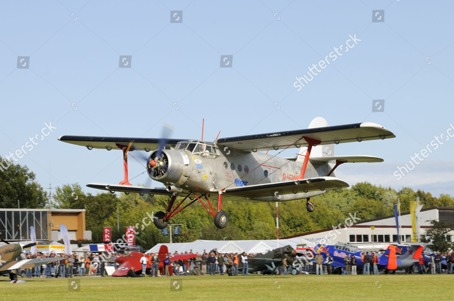 Russian Multipurpose Aircraft Worlds Largest Biplane Editorial Stock ...
