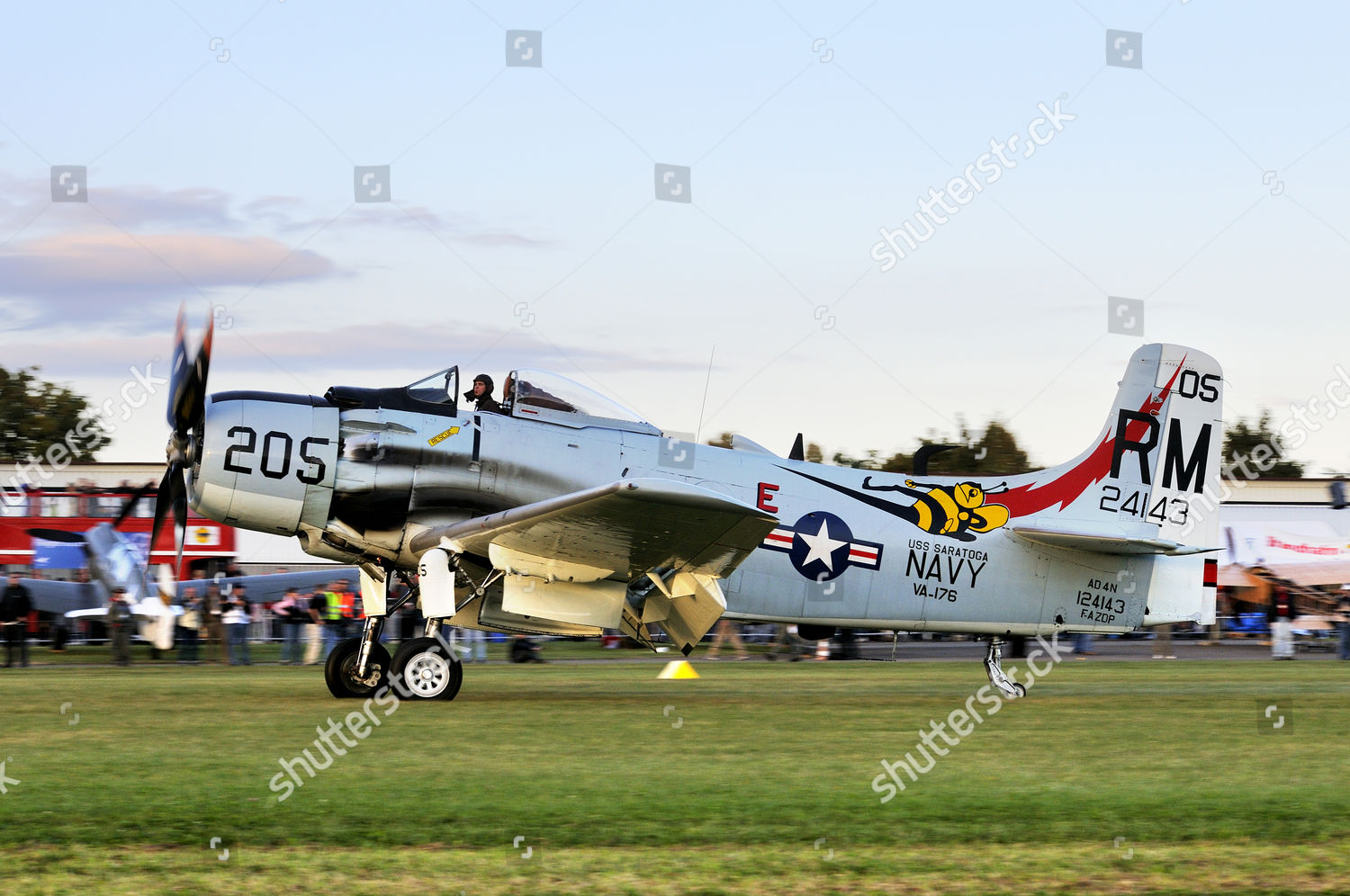 American Douglas A1 Skyraider Fighterbomber Europes Editorial Stock ...